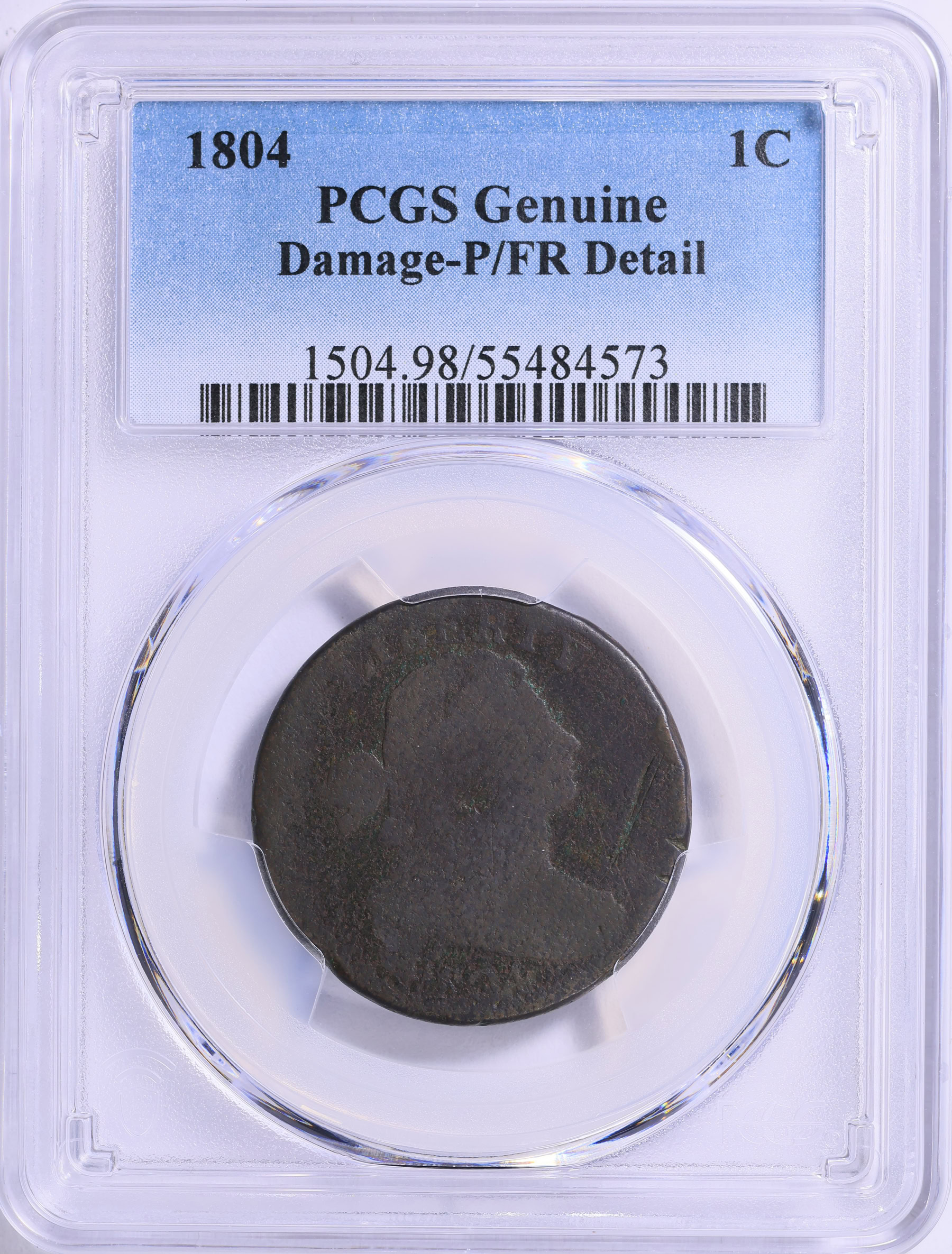 1804 Draped Bust Cent PCGS Genuine Poor/Fair Details (Item 1781376 ...