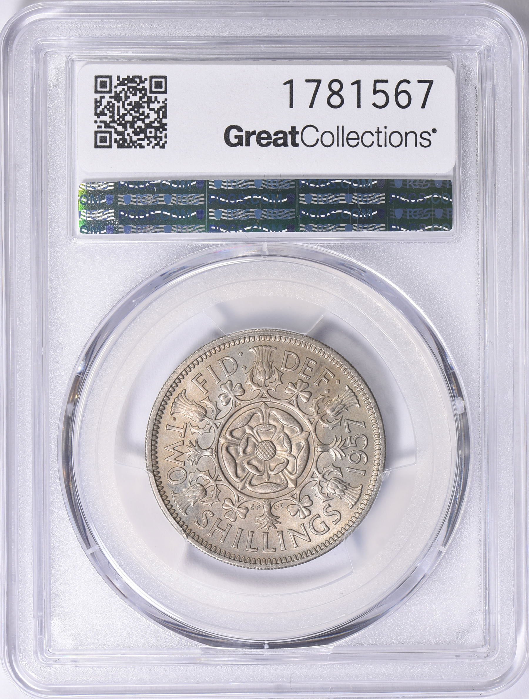 Great Britain 1957 Florin KM-906 PCGS MS-64 (Item 1781567 ...