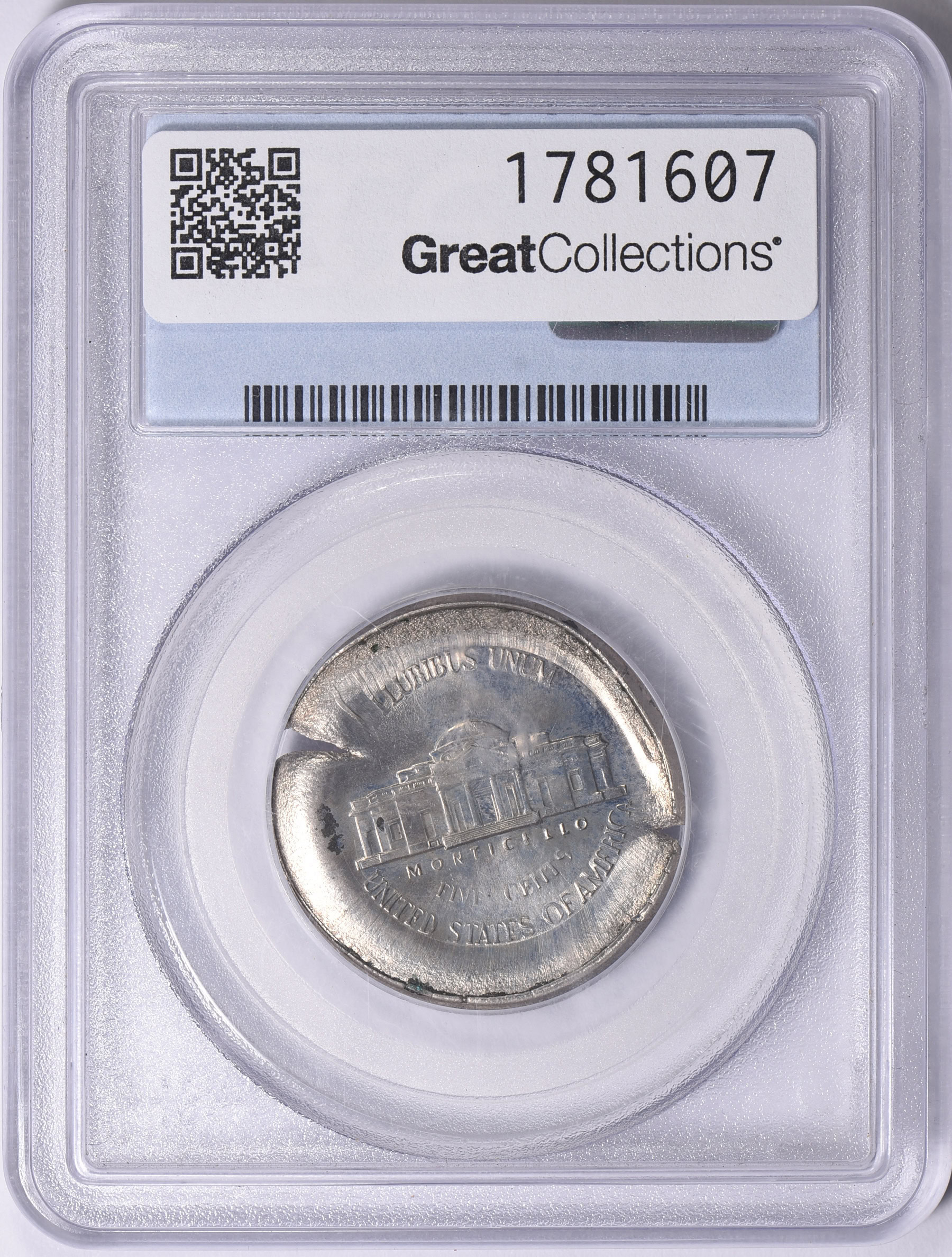 Mint Error 1998-P Jefferson Nickel Huge Broadstrike & 90% Indent PCGS ...