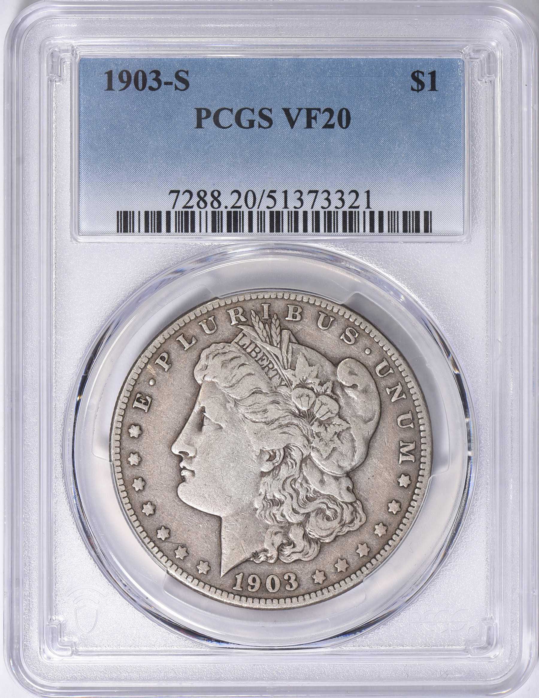 1903-S Morgan Silver Dollar PCGS VF-20 (Item 1781634) | GreatCollections Coin Auctions