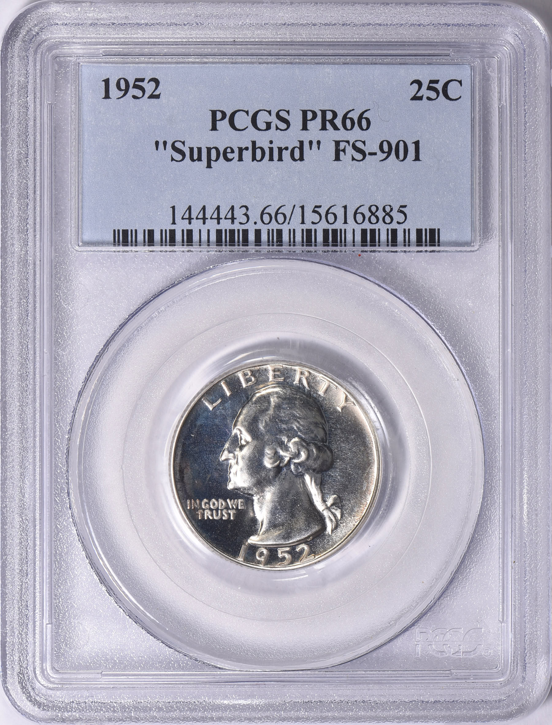 1952 Washington Quarter Superbird FS-901 PCGS Proof-66 (Item 1781690 ...