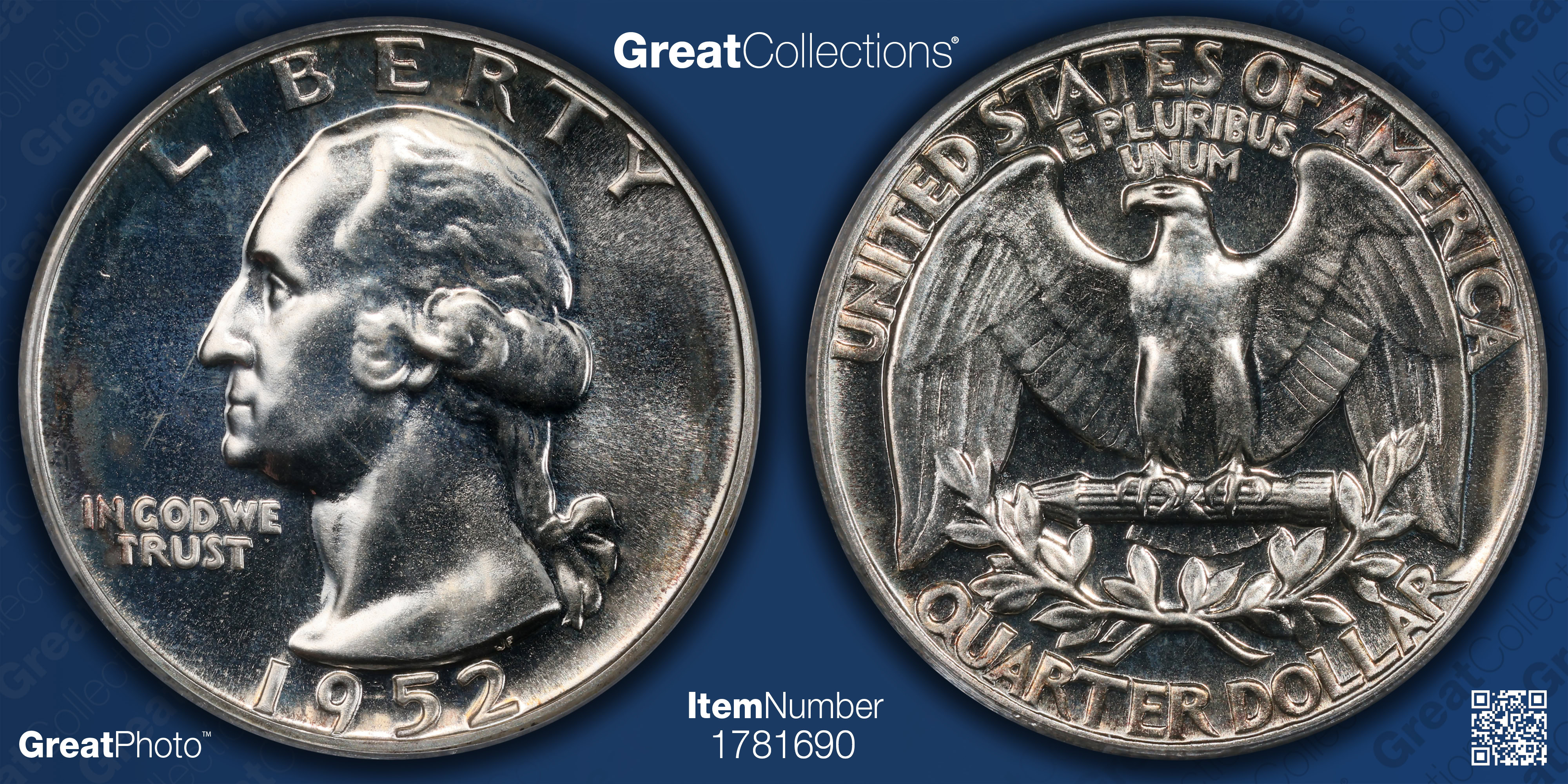 1952 Washington Quarter Superbird FS-901 PCGS Proof-66 (Item 1781690 ...