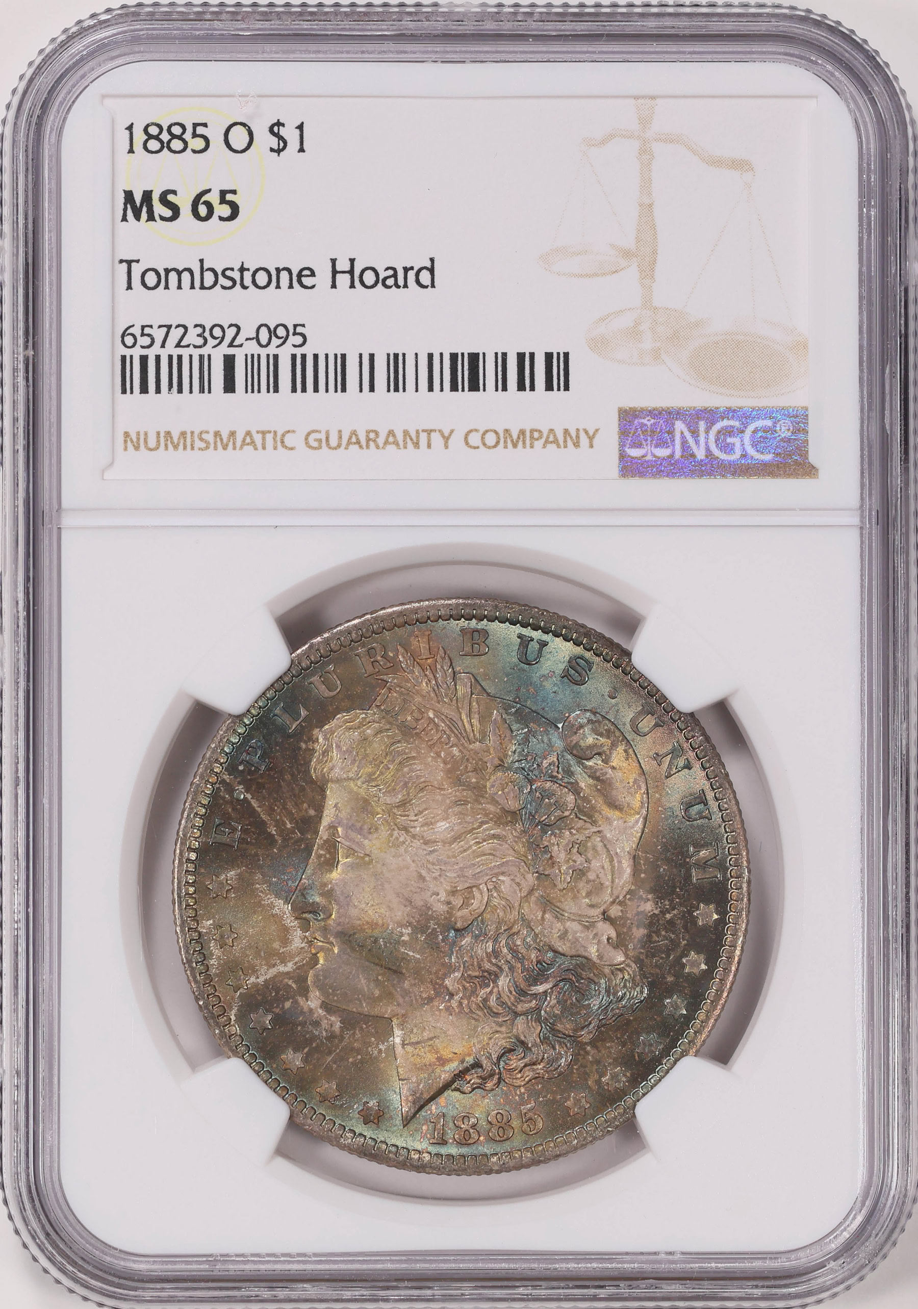 1885-O Morgan Silver Dollar NGC MS-65 (Tombstone Hoard) (Toned) (Item 1781709 ...