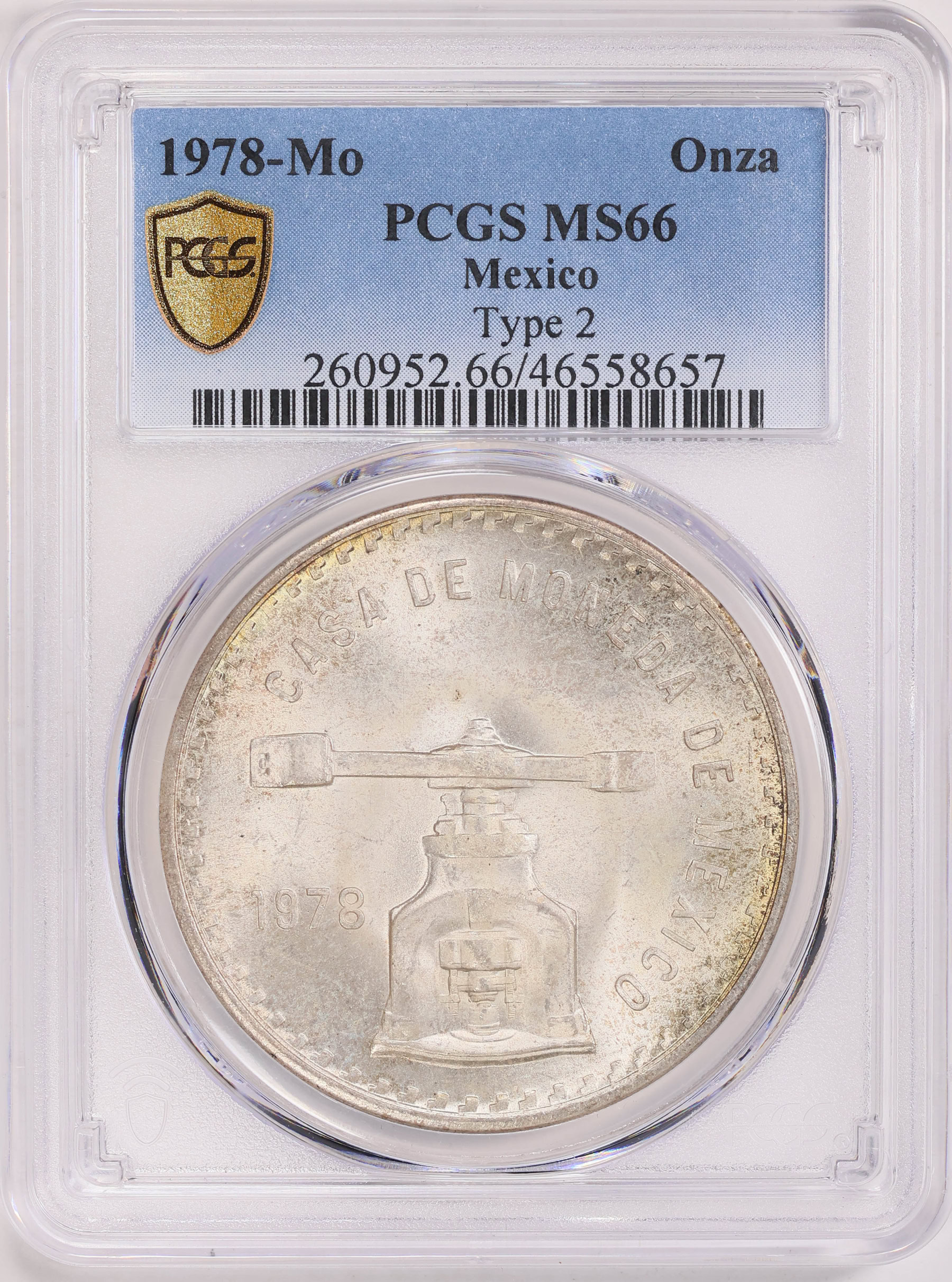 Mexico 1978-Mo Silver Onza Close Spacing KM-M49b.1 PCGS MS-66 (Item ...