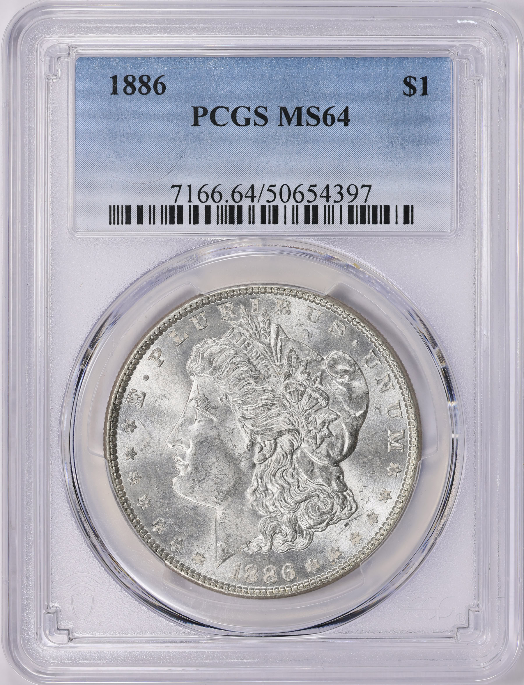 1886 Morgan Silver Dollar PCGS MS-64 (Item 1781891) | GreatCollections Coin Auctions