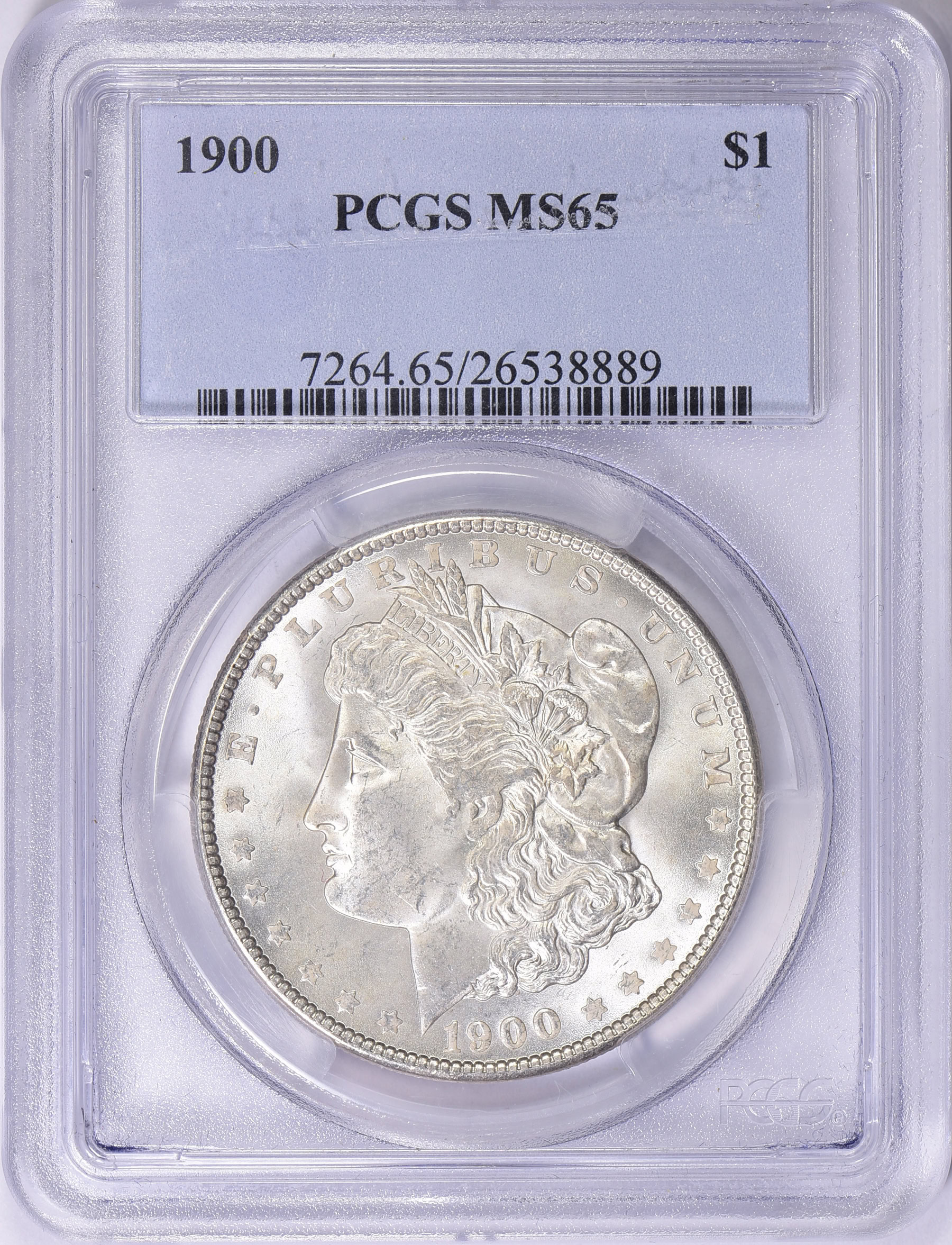 1900 Morgan Silver Dollar PCGS MS-65 (Item 1782071) | GreatCollections ...