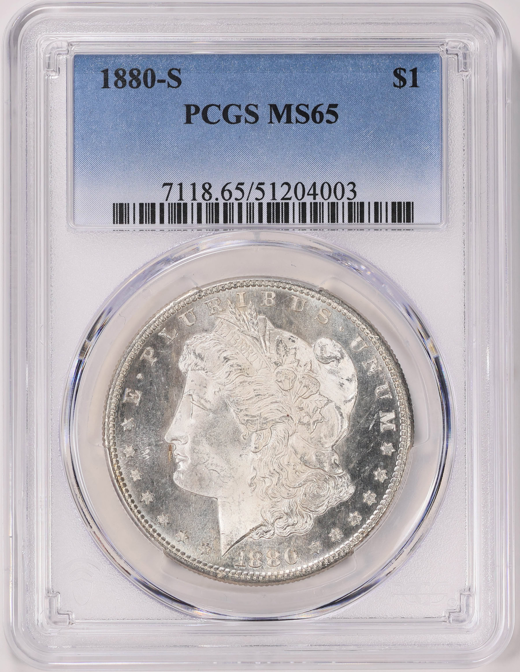 1880-S Morgan Silver Dollar PCGS MS-65 (Toned) (Item 1782199 ...