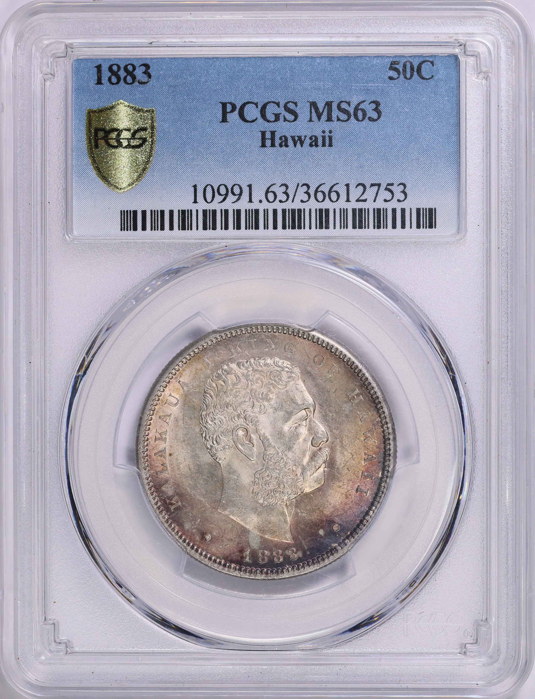 1883 Hawaii Half Dollar PCGS MS-63 (Toned) (Item 1782263 ...