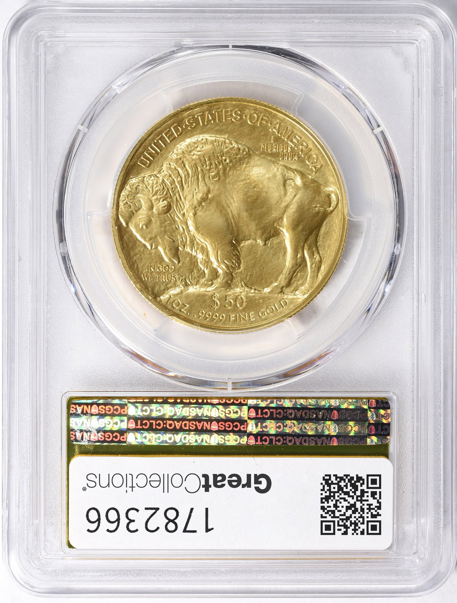 2022 $50 One-Ounce Gold American Buffalo First Day of Issue PCGS MS-70 (Gold Foil Label) (Item ...