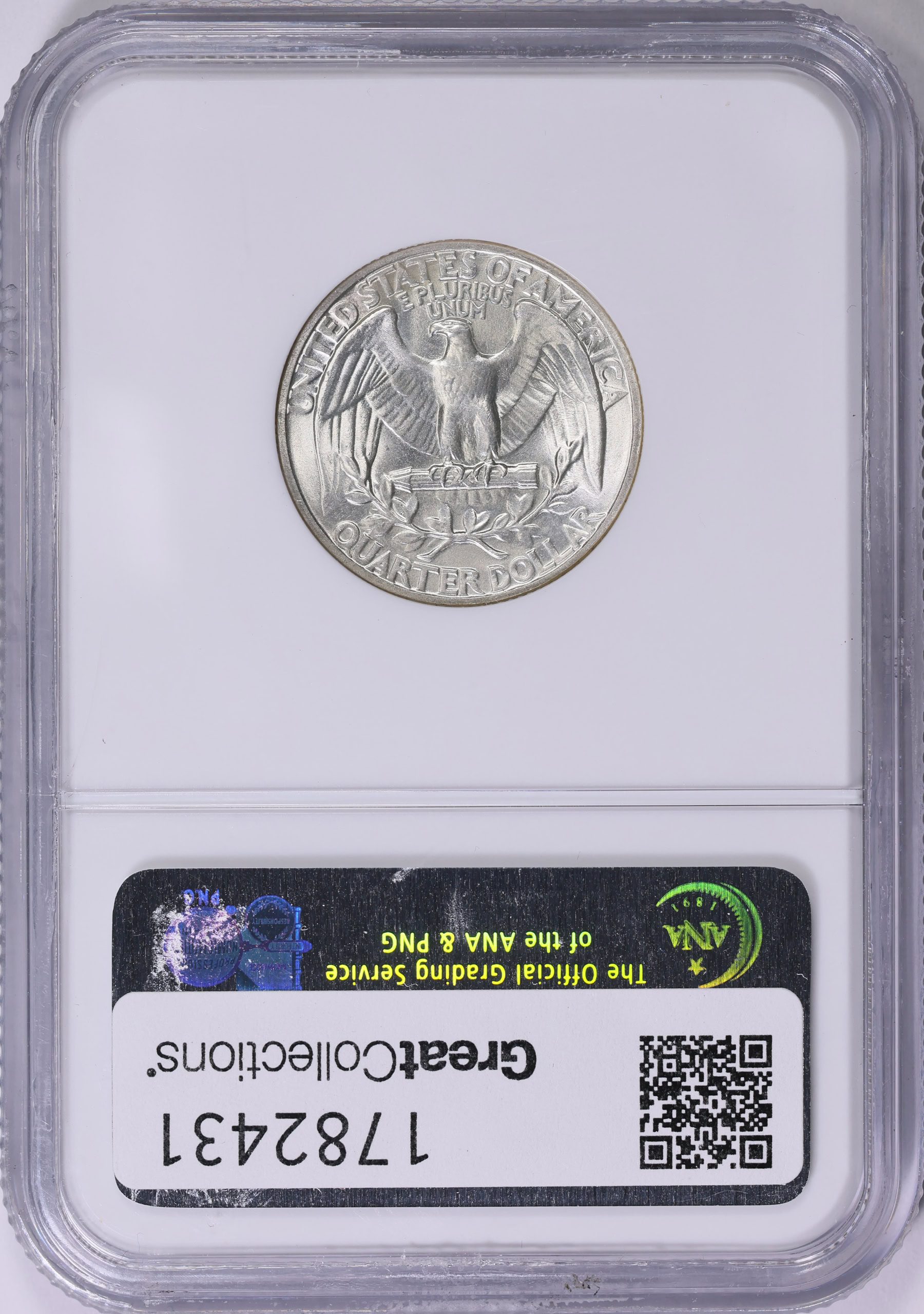 1941 Washington Quarter NGC MS-64 (Item 1782431) | GreatCollections ...