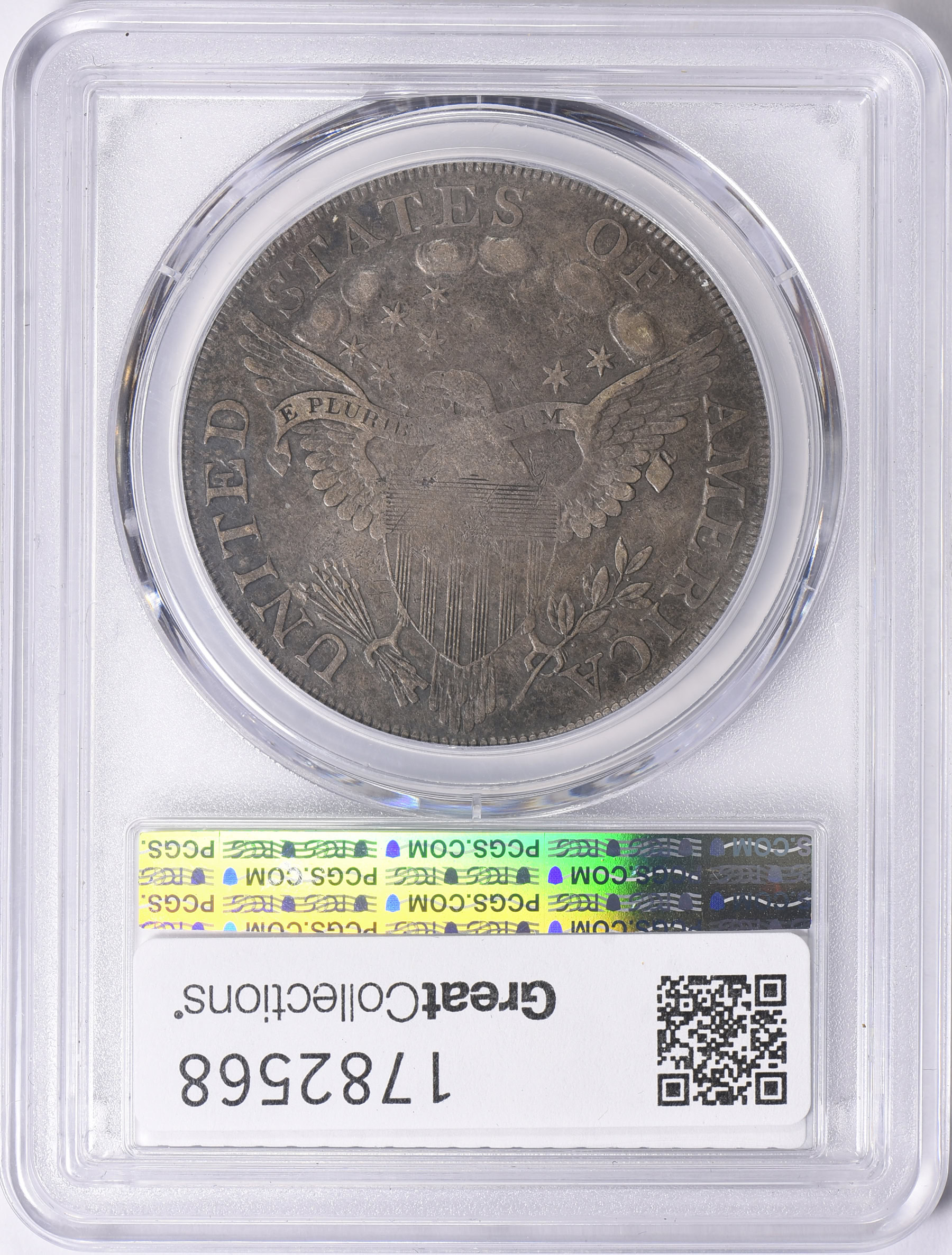 1798 Draped Bust Silver Dollar Large Eagle PCGS VF-30 (Item 1782568 ...