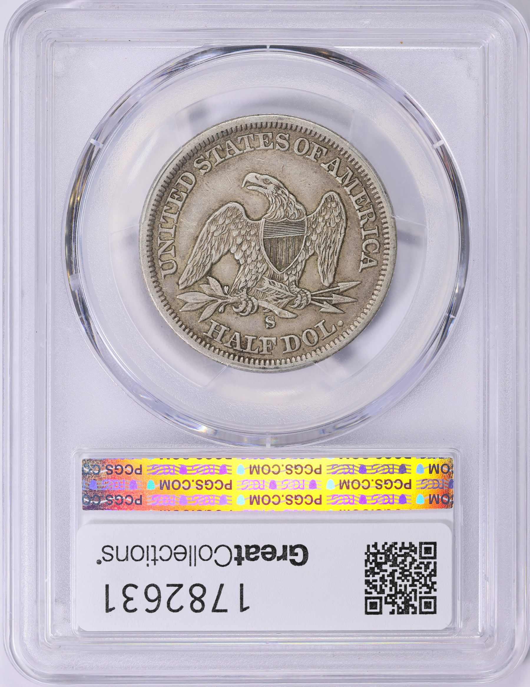 1860-S Seated Liberty Half Dollar PCGS XF-45 (Item 1782631) | GreatCollections Coin Auctions