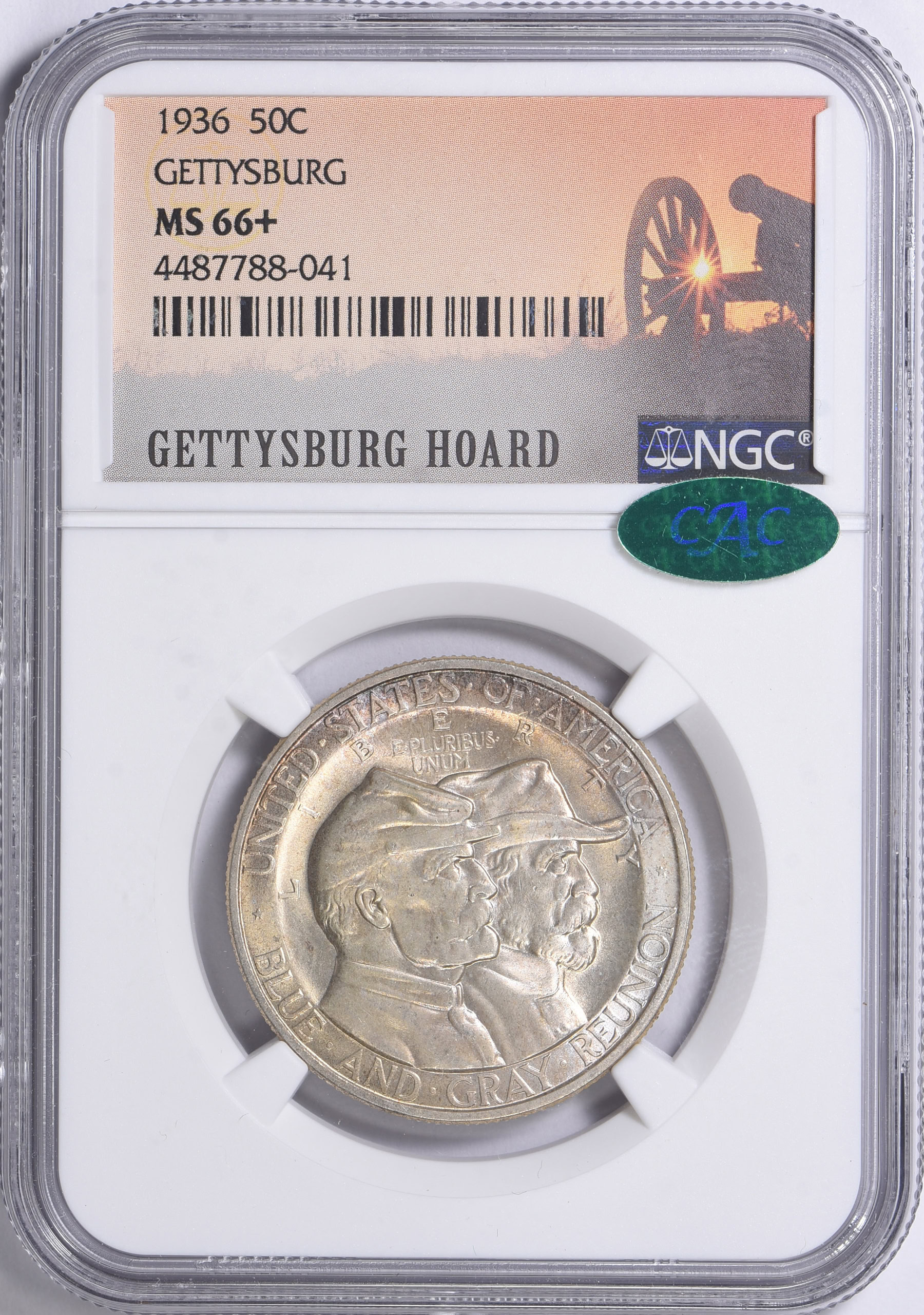 1936 Battle of Gettysburg 75th Anniversary Half Dollar NGC MS-66+ (CAC ...