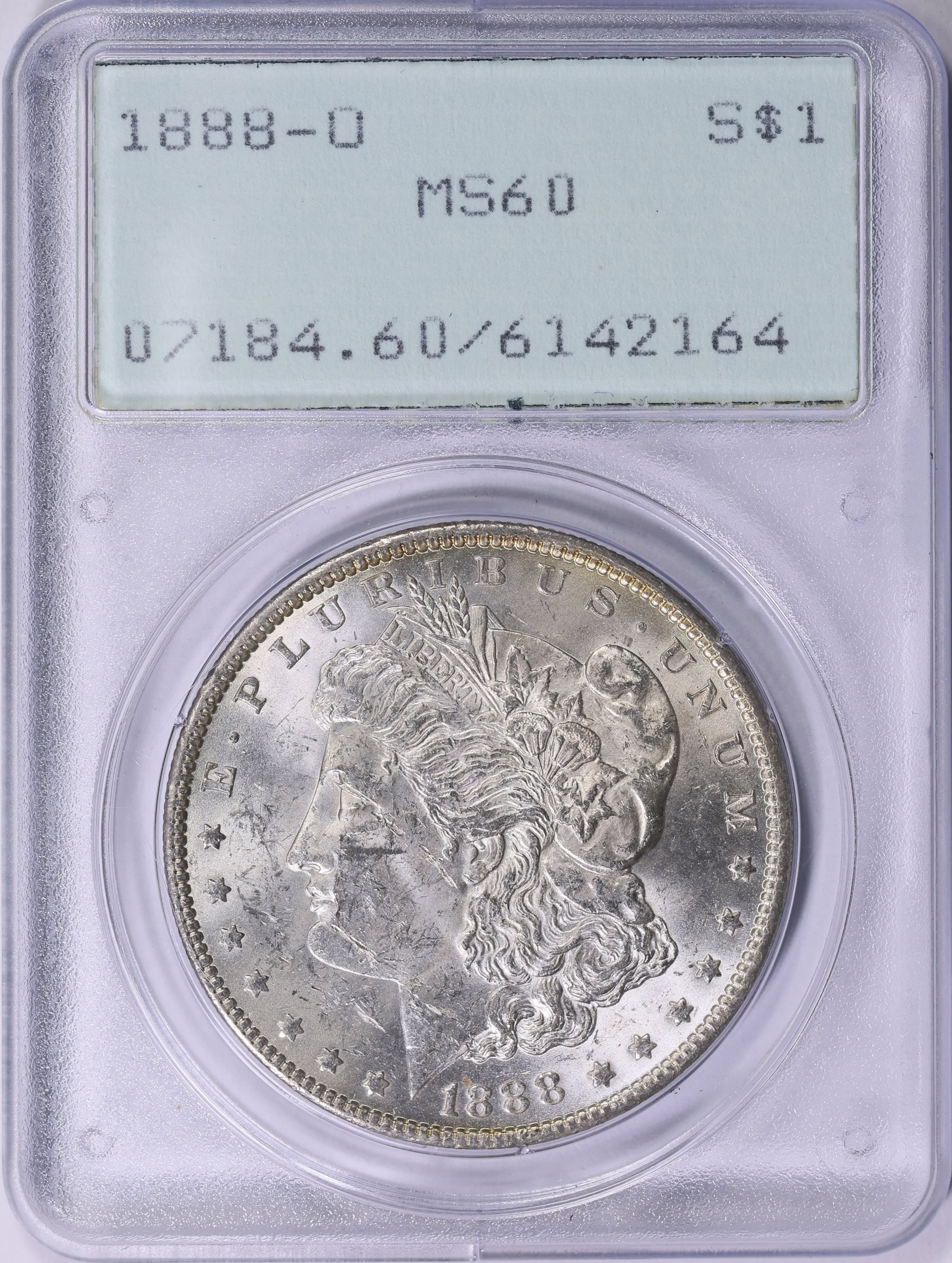 1888-O Morgan Silver Dollar PCGS MS-60 OGH (1st Gen) (Item 1782773 ...