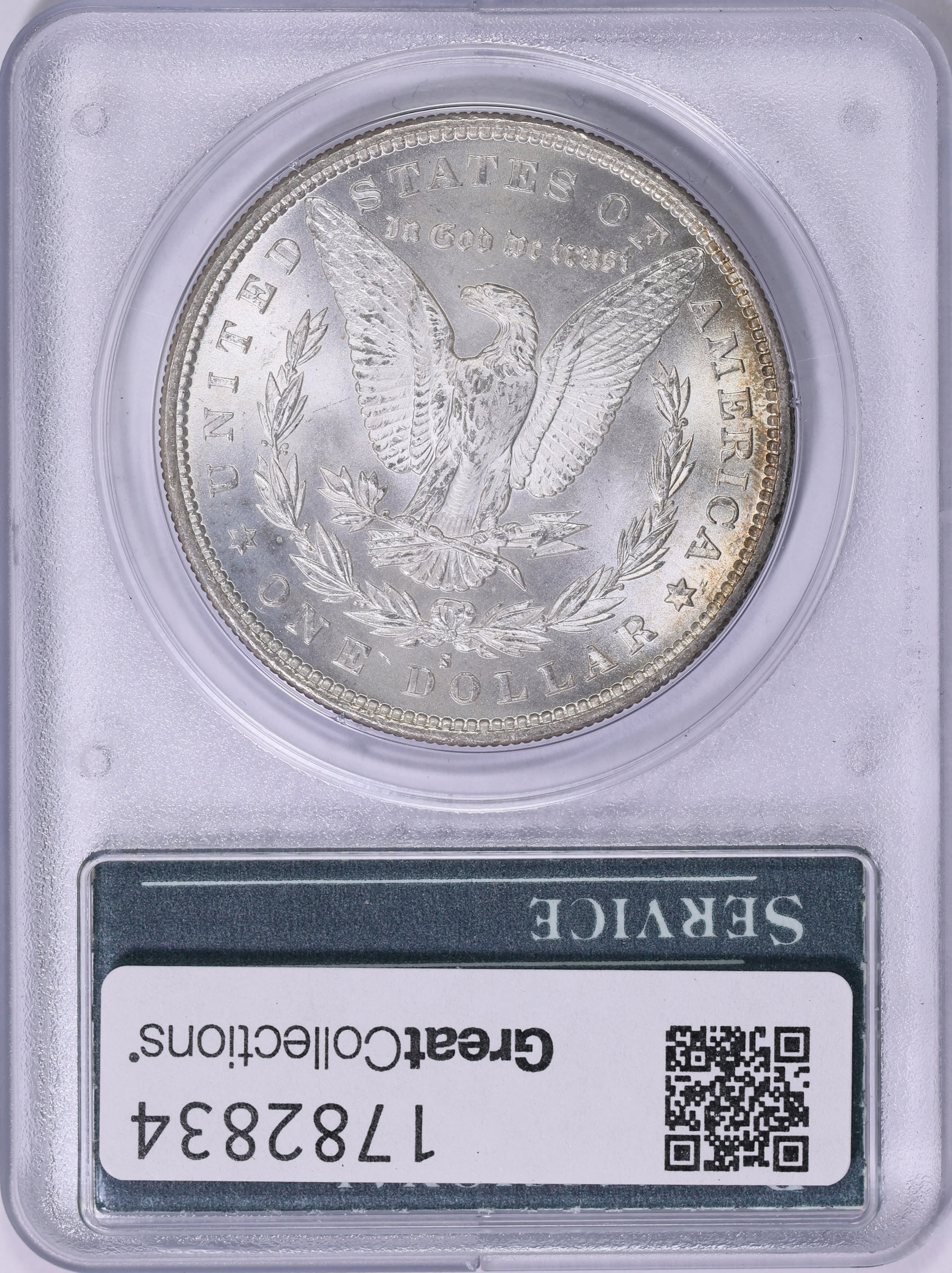1879-S Morgan Silver Dollar PCGS MS-62 OGH (1st Gen) (Item 1782834) | GreatCollections Coin Auctions