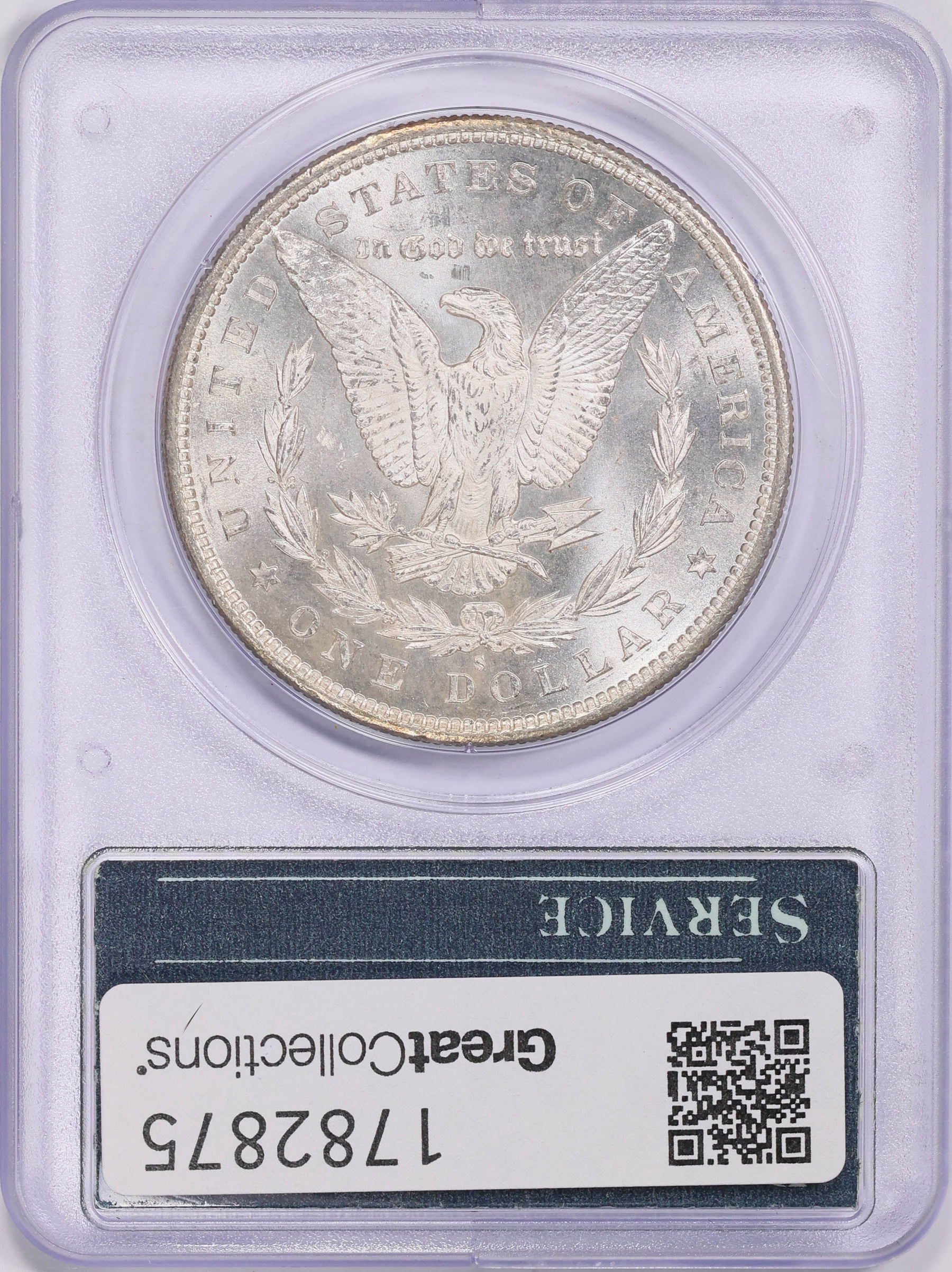 1879-S Morgan Silver Dollar PCGS MS-64 OGH (1st Gen) (Item 1782875) | GreatCollections Coin Auctions