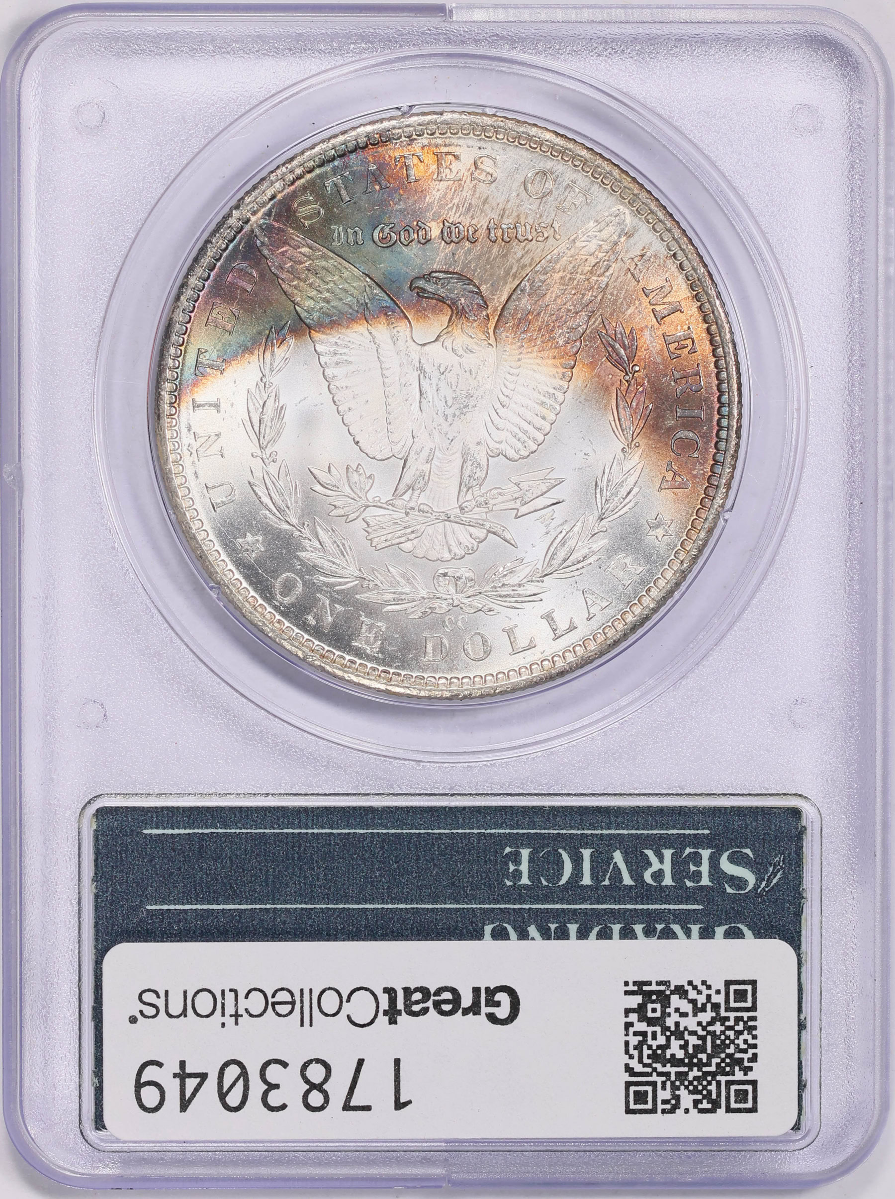 1884-CC Morgan Silver Dollar PCGS MS-63 (CAC Green) OGH (1st Gen) (Toned) (Item 1783049 ...