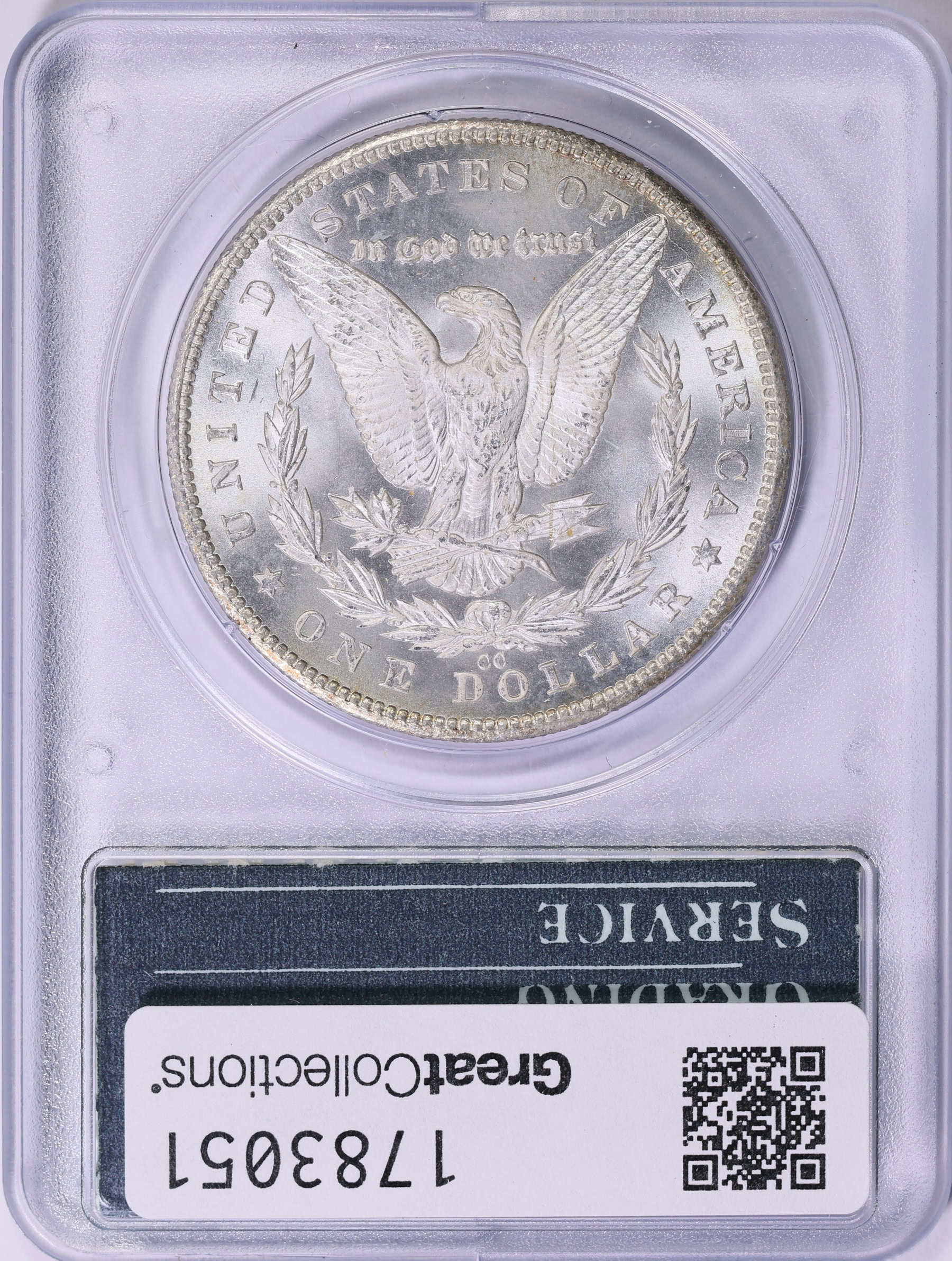 1884-CC Morgan Silver Dollar PCGS MS-63 OGH (1st Gen) (Item 1783051) | GreatCollections Coin ...