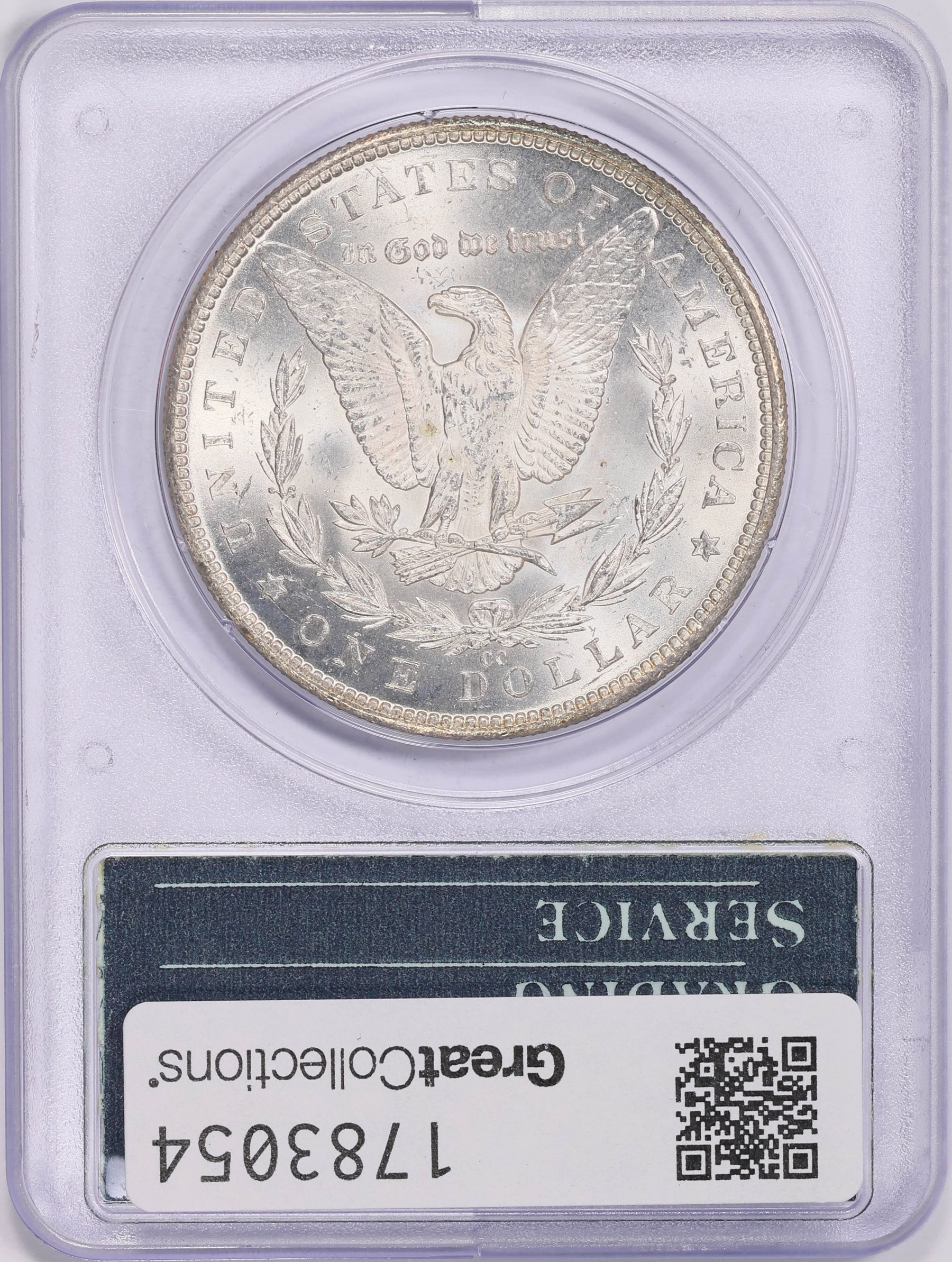 1884-CC Morgan Silver Dollar PCGS MS-63 (CAC Green) OGH (1st Gen) (Item 1783054 ...