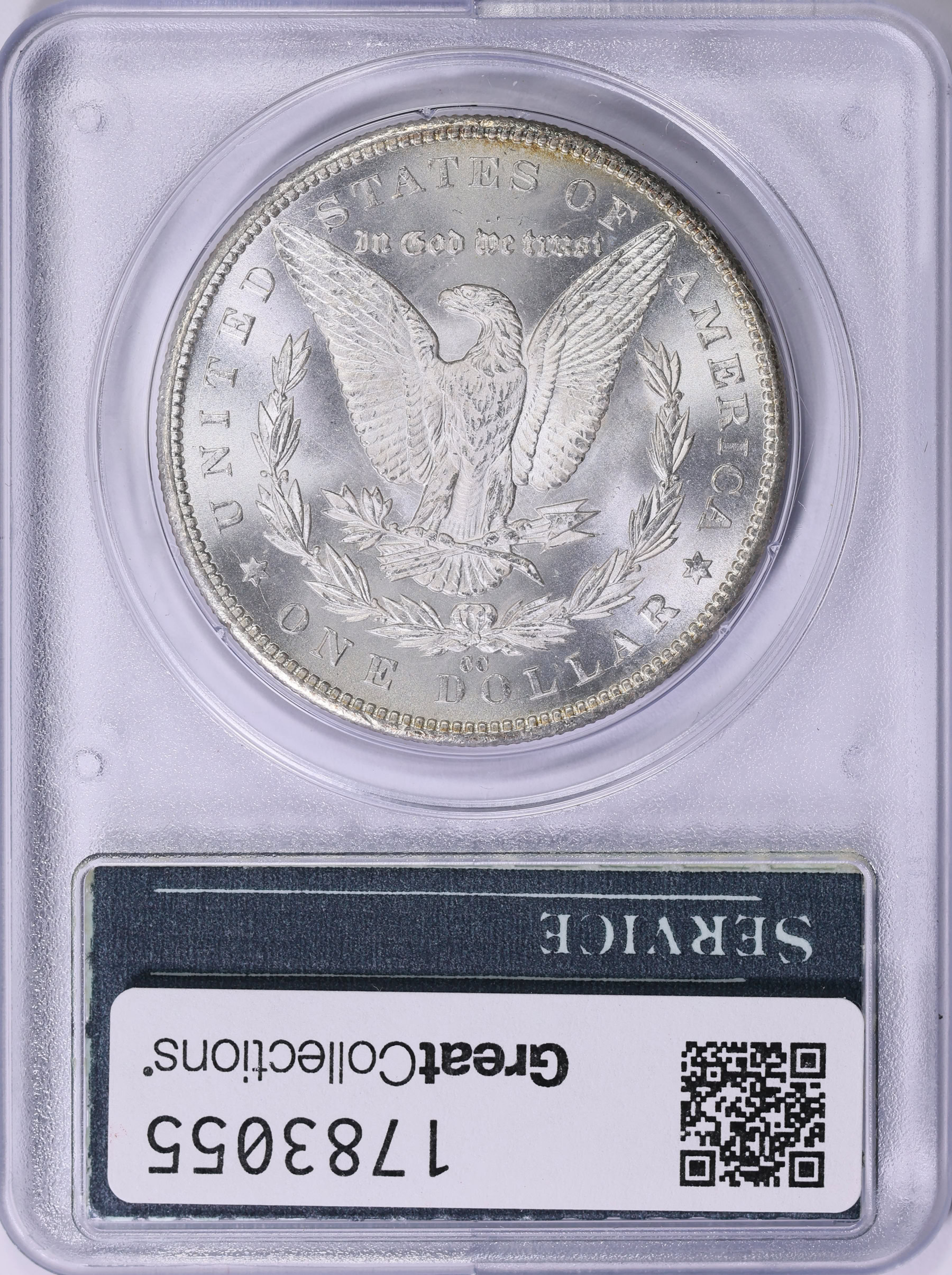 1884-CC Morgan Silver Dollar PCGS MS-63 OGH (1st Gen) (Item 1783055) | GreatCollections Coin ...