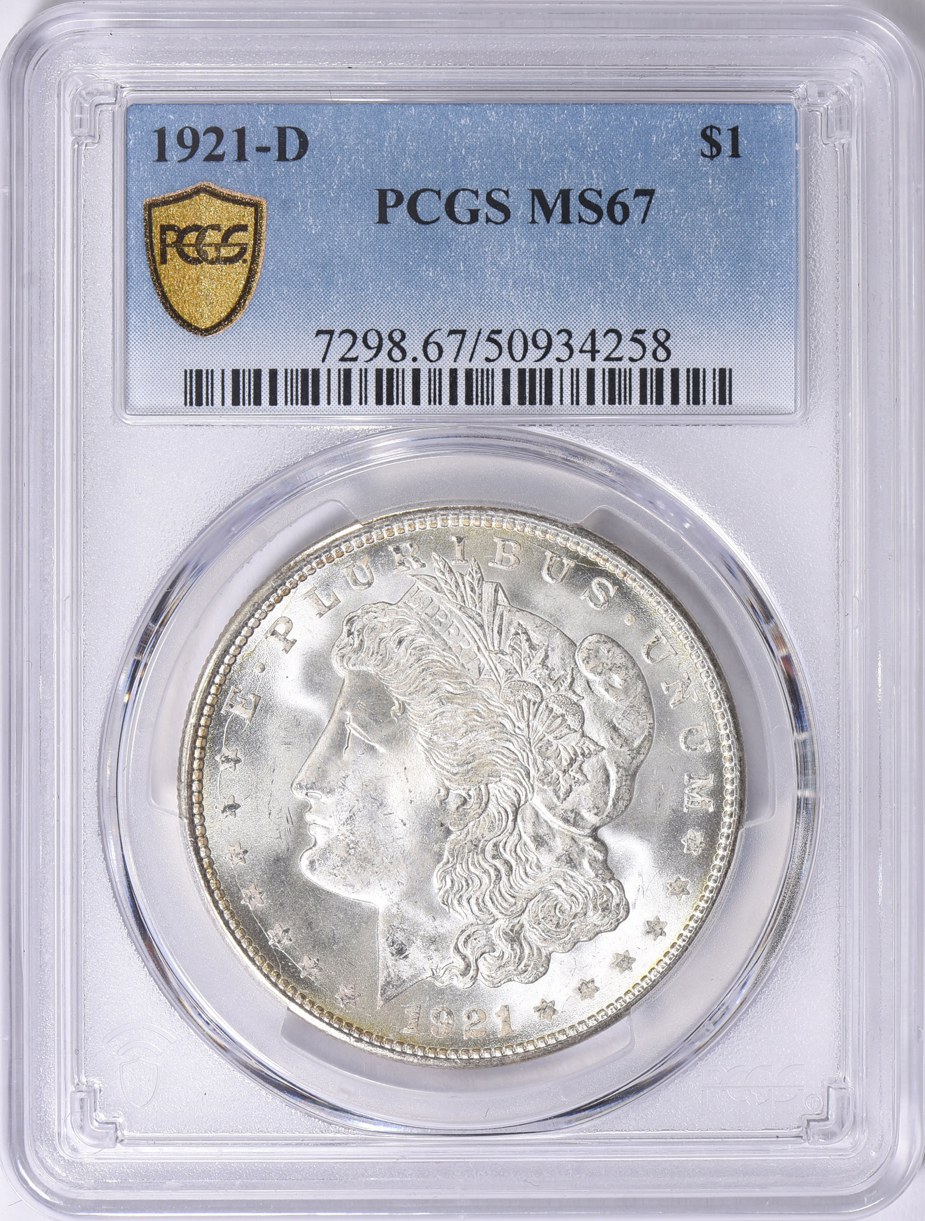 1921-D Morgan Silver Dollar PCGS MS-67 (Item 1783167 ...