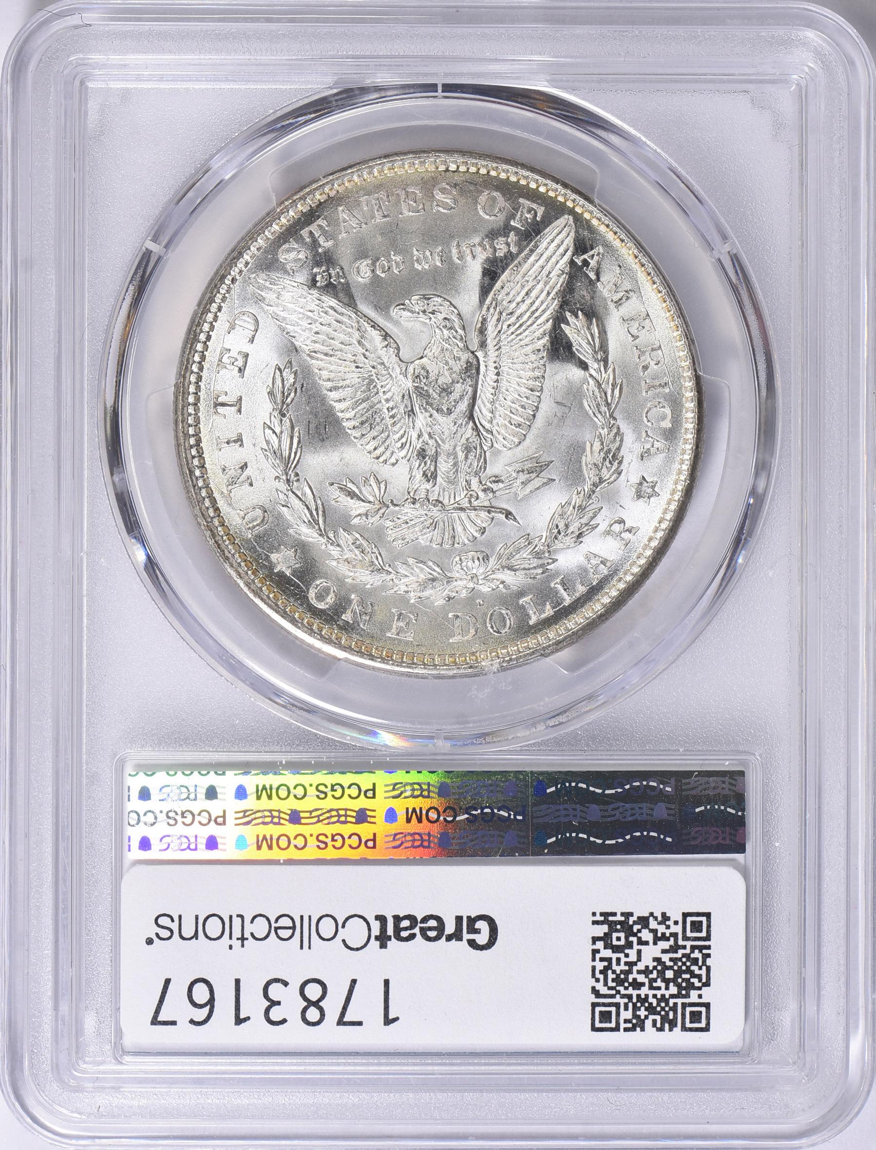 1921-D Morgan Silver Dollar PCGS MS-67 (Item 1783167) | GreatCollections Coin Auctions