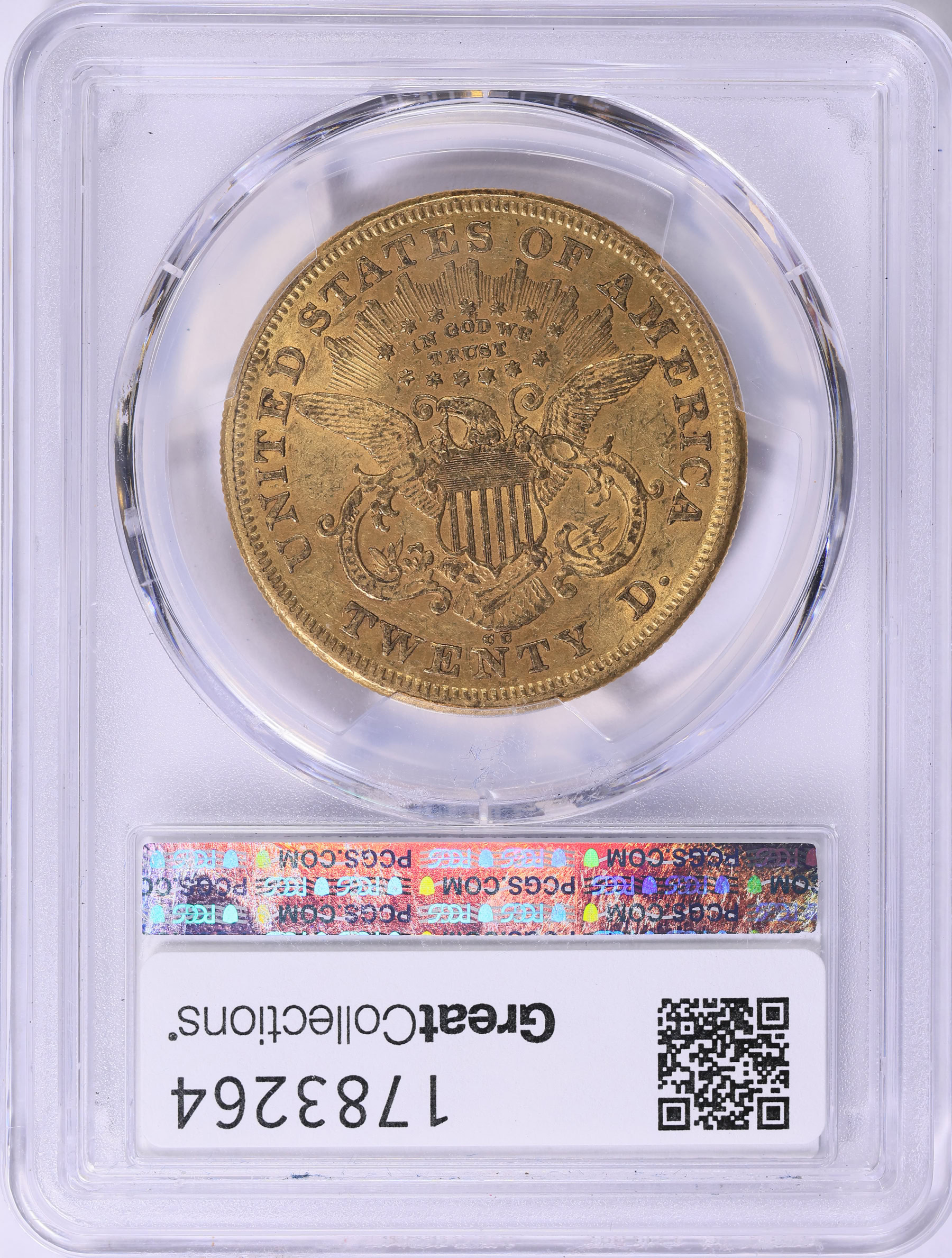 1872-CC Liberty Gold Double Eagle PCGS AU-55 (The Fairmont Collection) (Item 1783264 ...