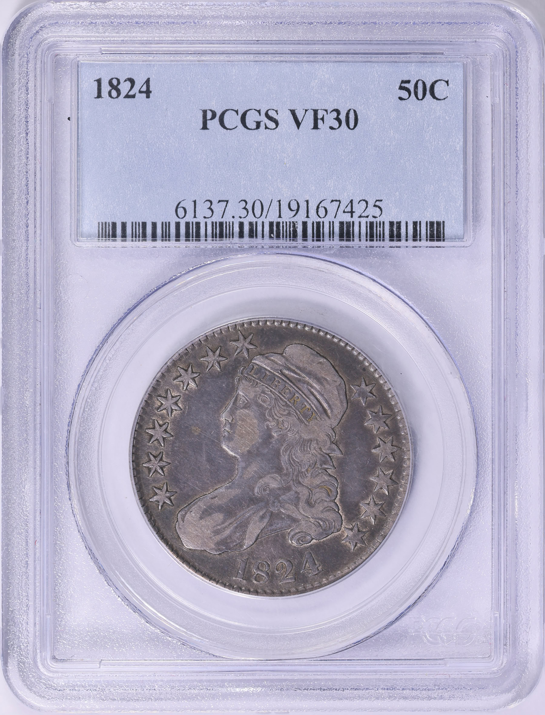 1824 Capped Bust Half Dollar PCGS VF-30 (Item 1783441 ...