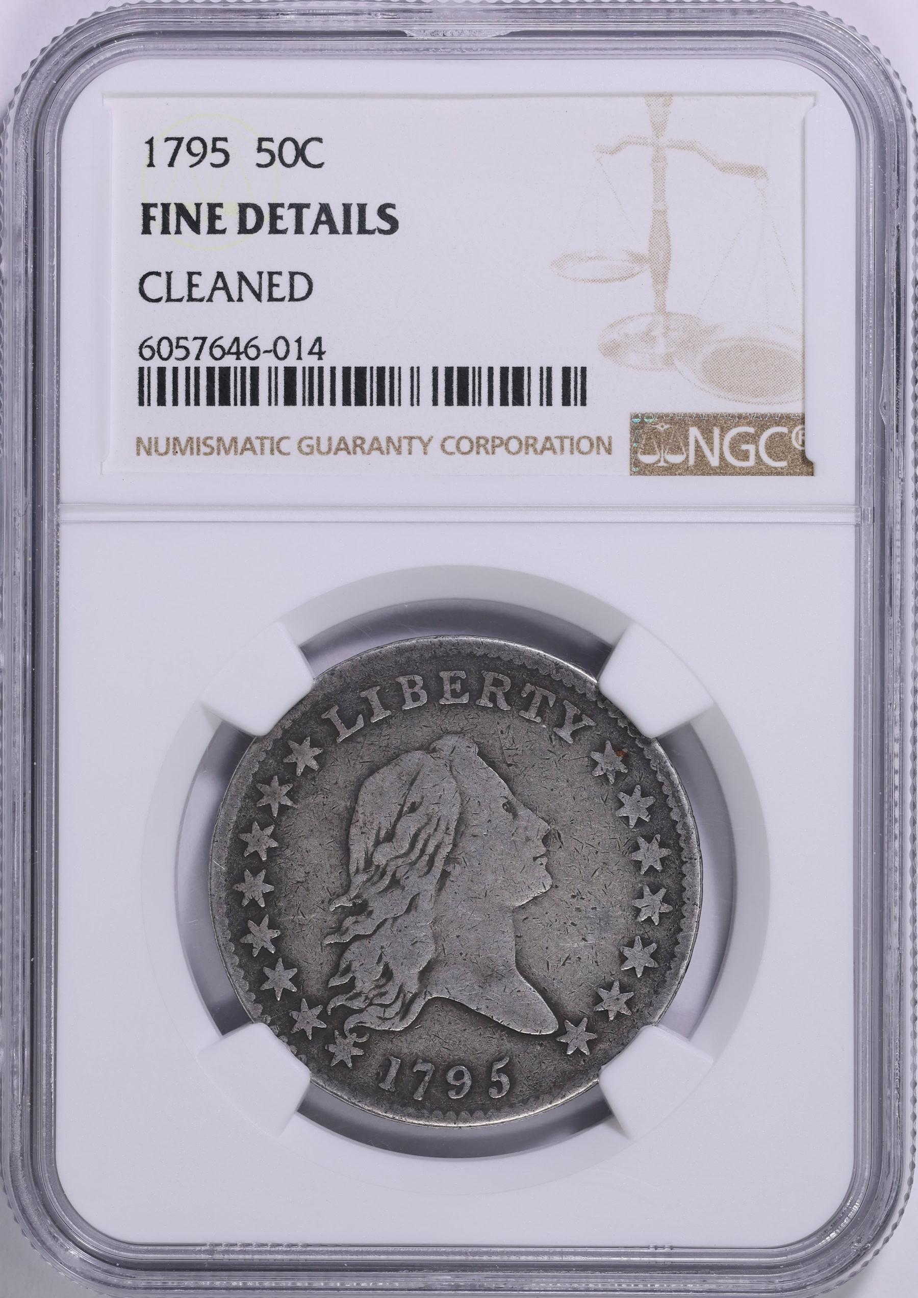 1795 Flowing Hair Half Dollar NGC Fine Details (Item 1783457) | GreatCollections Coin Auctions