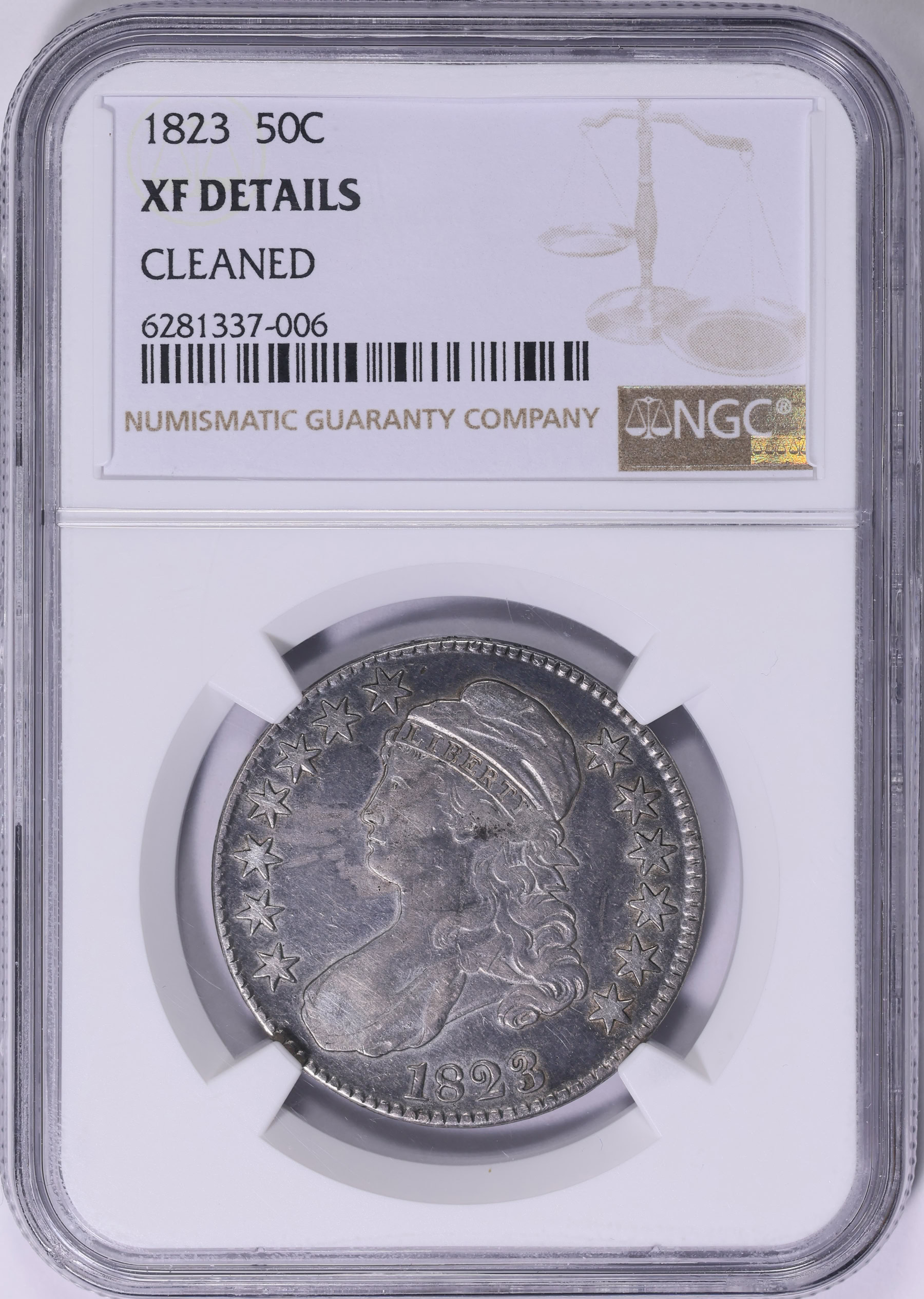 1823 Capped Bust Half Dollar NGC XF Details (Item 1783460 ...