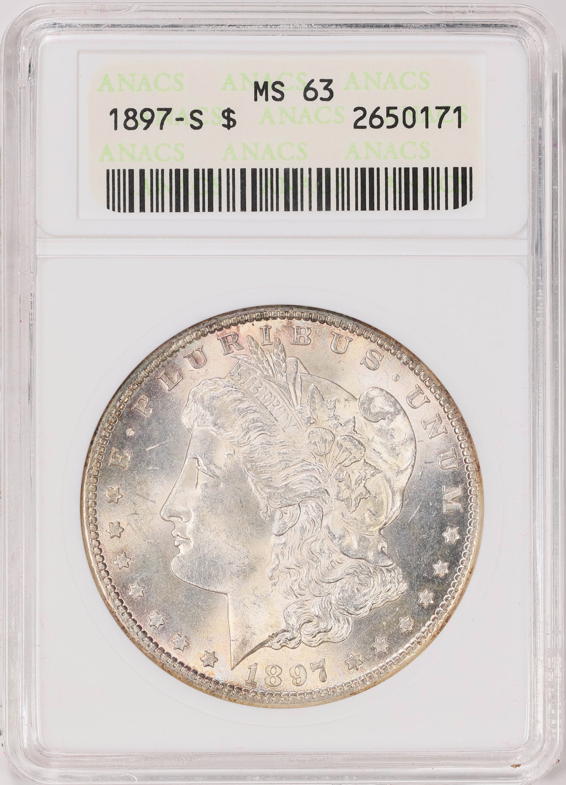 1897-S Morgan Silver Dollar ANACS MS-63 OH (Item 1783546 ...