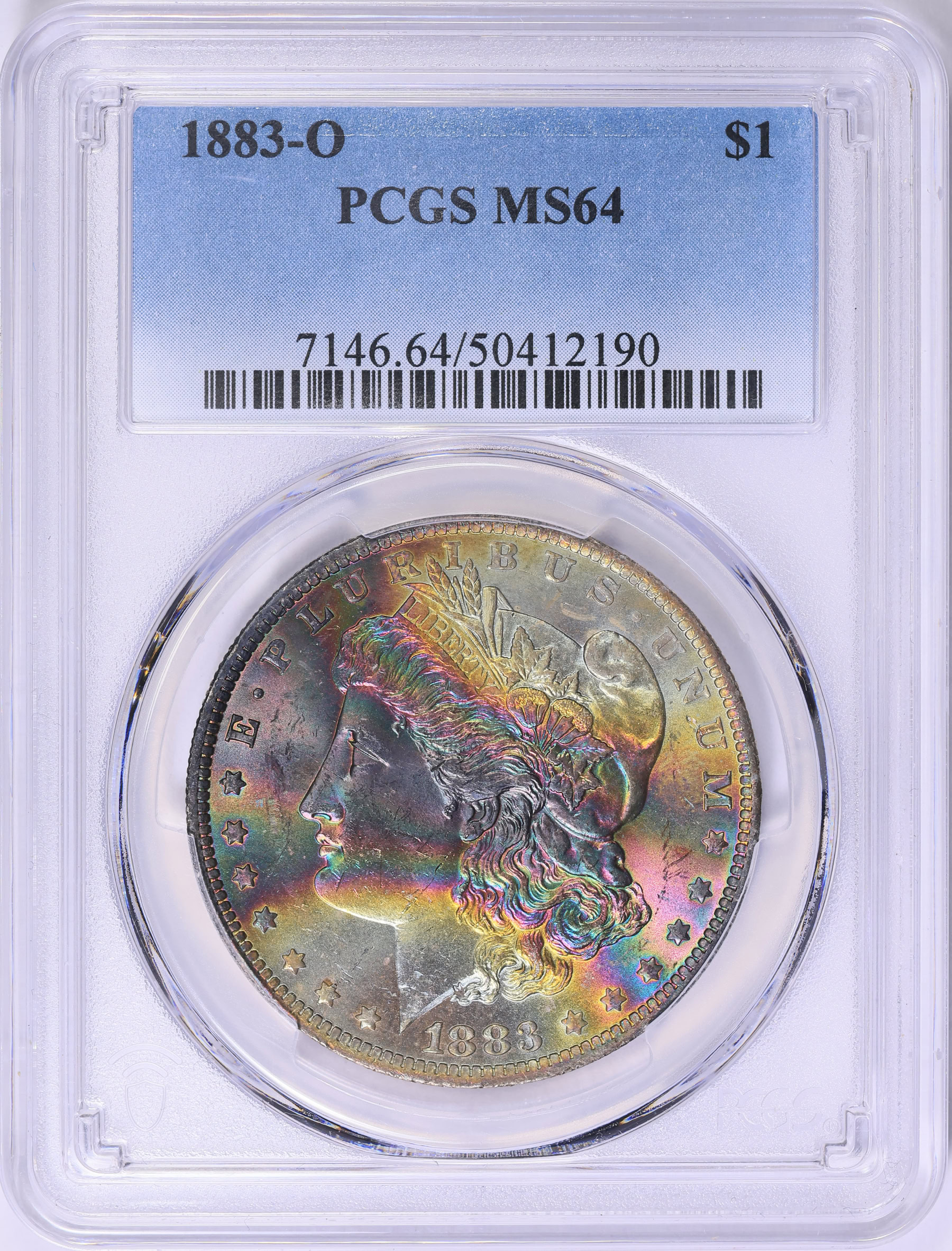 1883-O Morgan Silver Dollar PCGS MS-64 (Toned) (Item 1783639) | GreatCollections Coin Auctions
