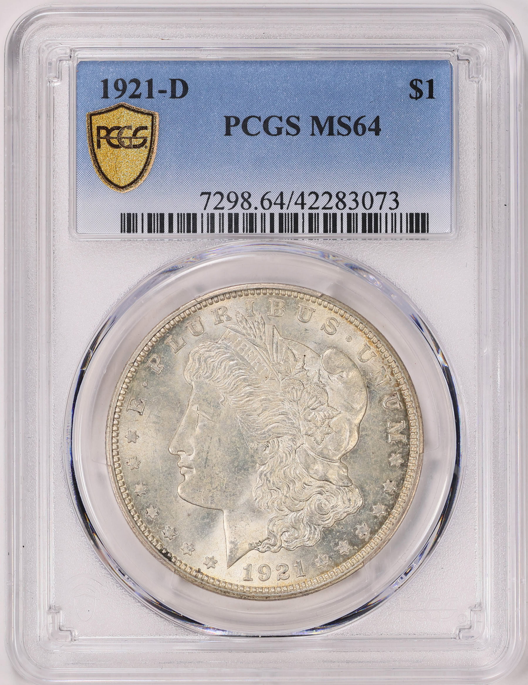 1921-D Morgan Silver Dollar PCGS MS-64 (Item 1783807) | GreatCollections Coin Auctions