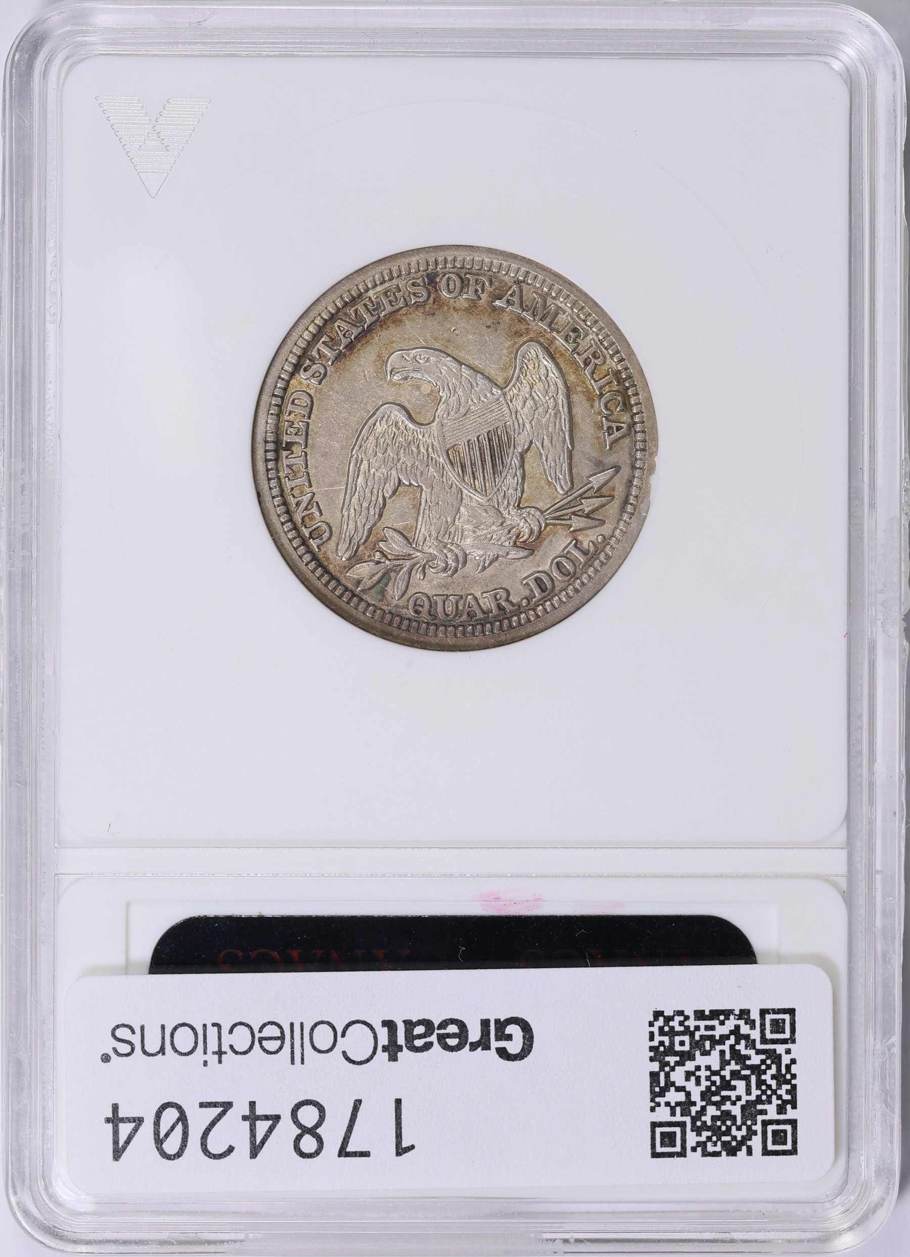 1848 Seated Liberty Quarter Breen-3974 ANACS VF-35 OH (Toned) (Item ...