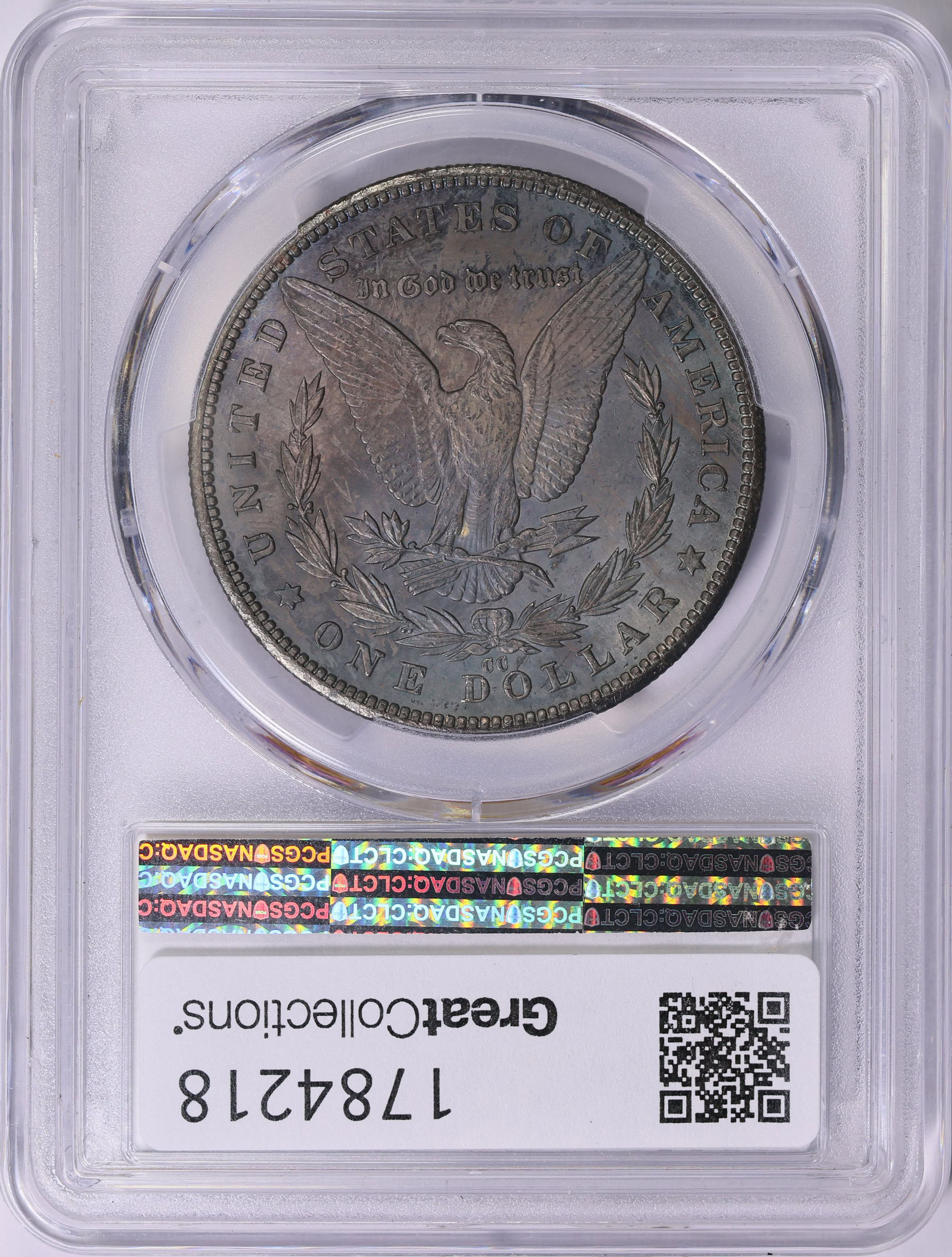 1881-CC Morgan Silver Dollar PCGS MS-64 (Toned) (Item 1784218) | GreatCollections Coin Auctions