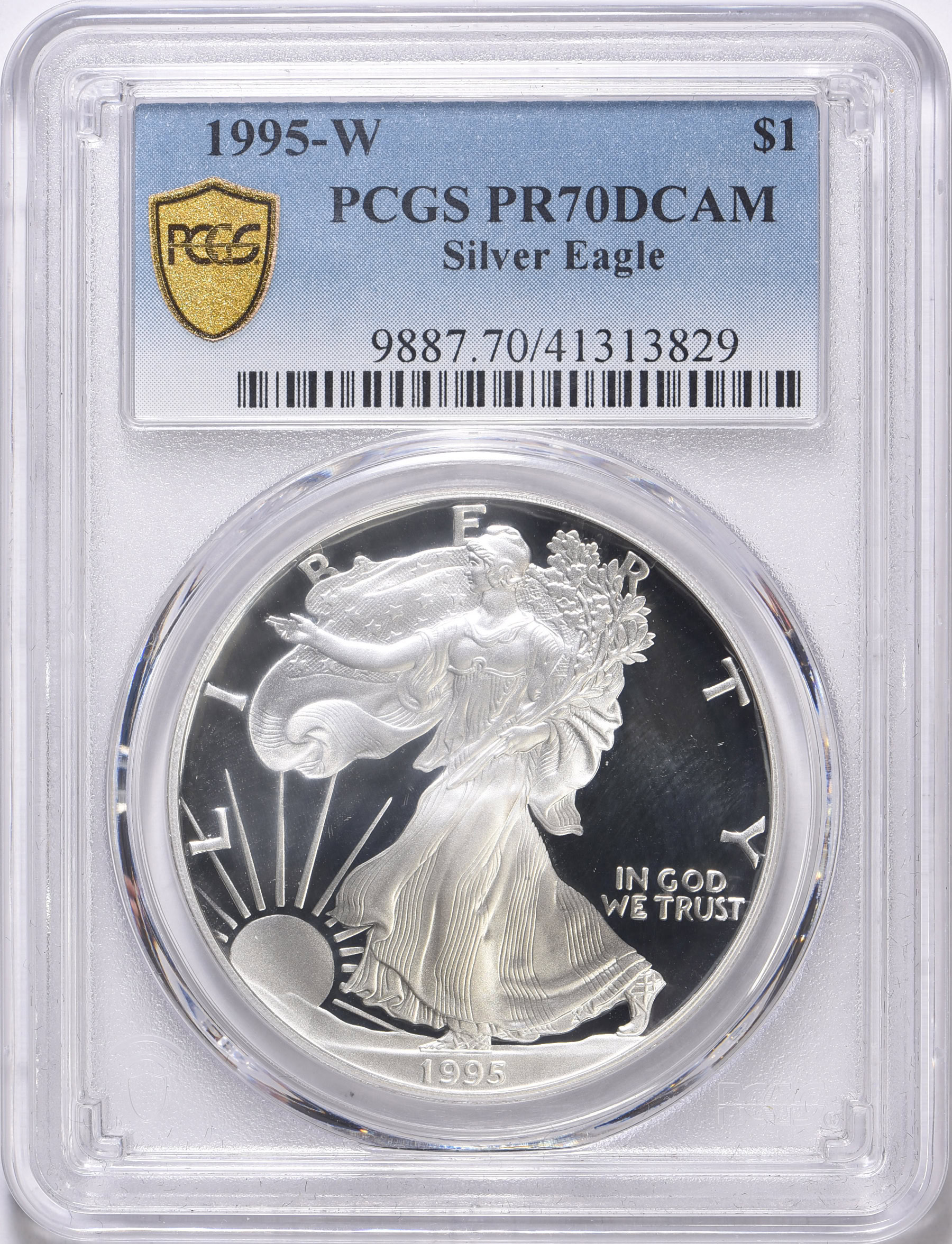 1995-W $1 Silver Eagle PCGS Proof-70 DCAM (Item 1784229 ...