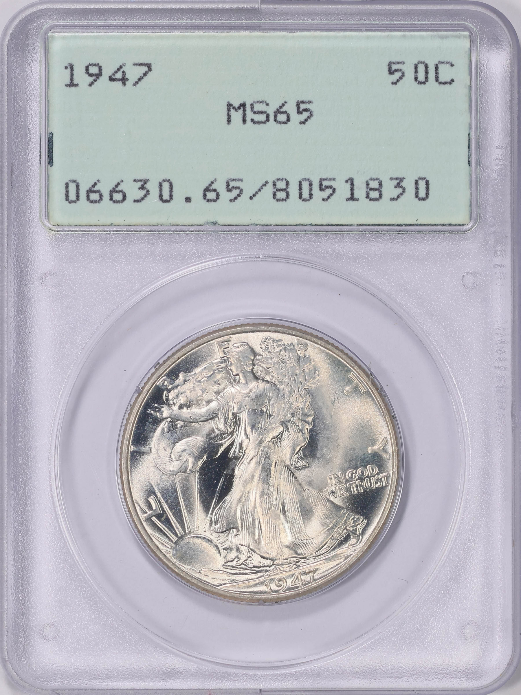 1947 Walking Liberty Half Dollar PCGS MS-65 OGH (1st Gen) (Item 1784259) | GreatCollections Coin ...