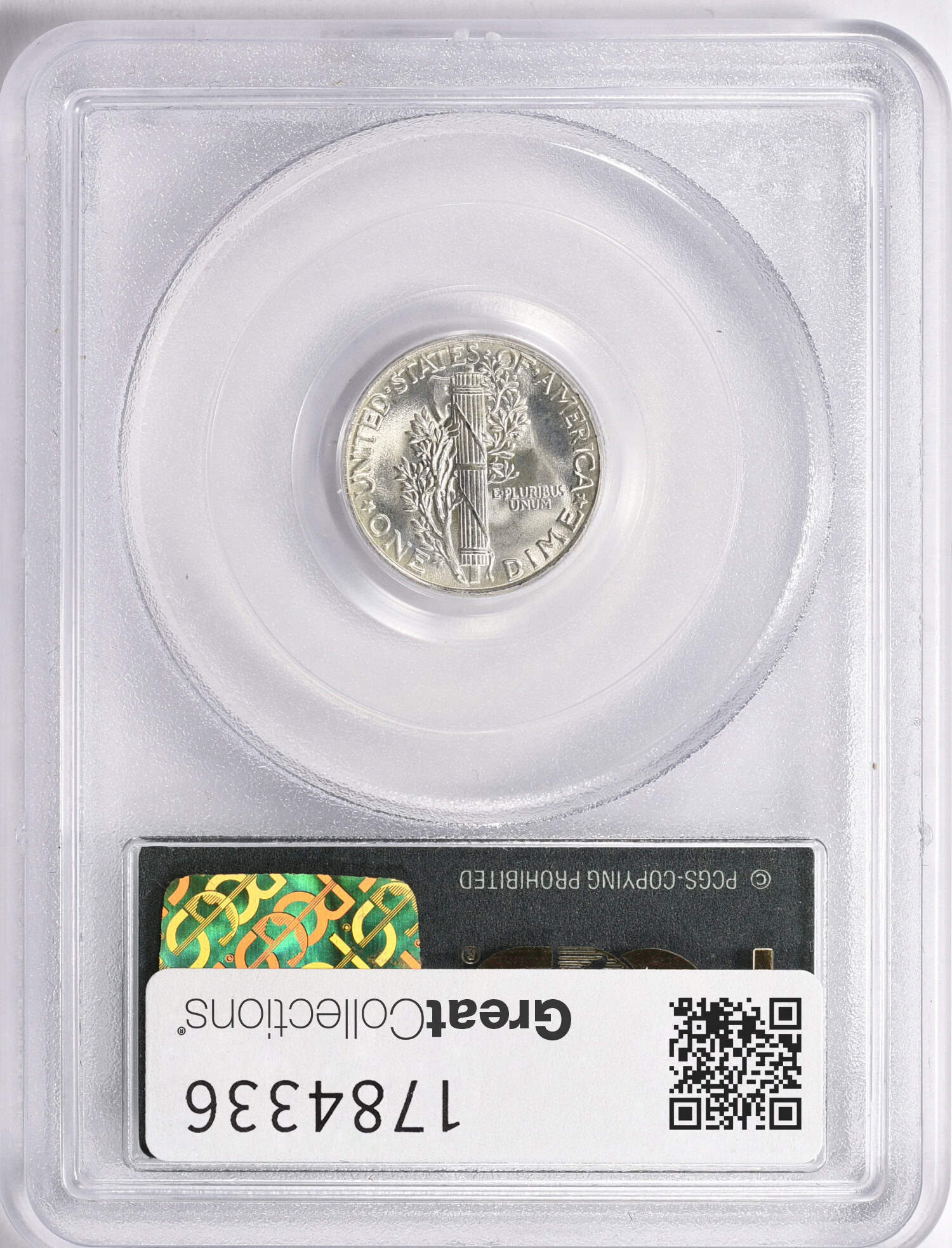 1939 Mercury Dime PCGS MS-67 (CAC Green) OGH (Item 1784336) | GreatCollections Coin Auctions