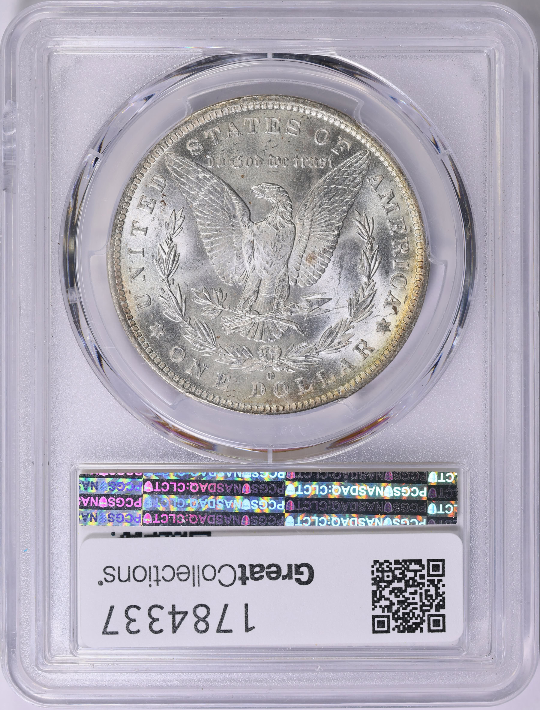 1884-O Morgan Silver Dollar PCGS MS-65 (CAC Green) (Toned) (Item 1784337) | GreatCollections ...