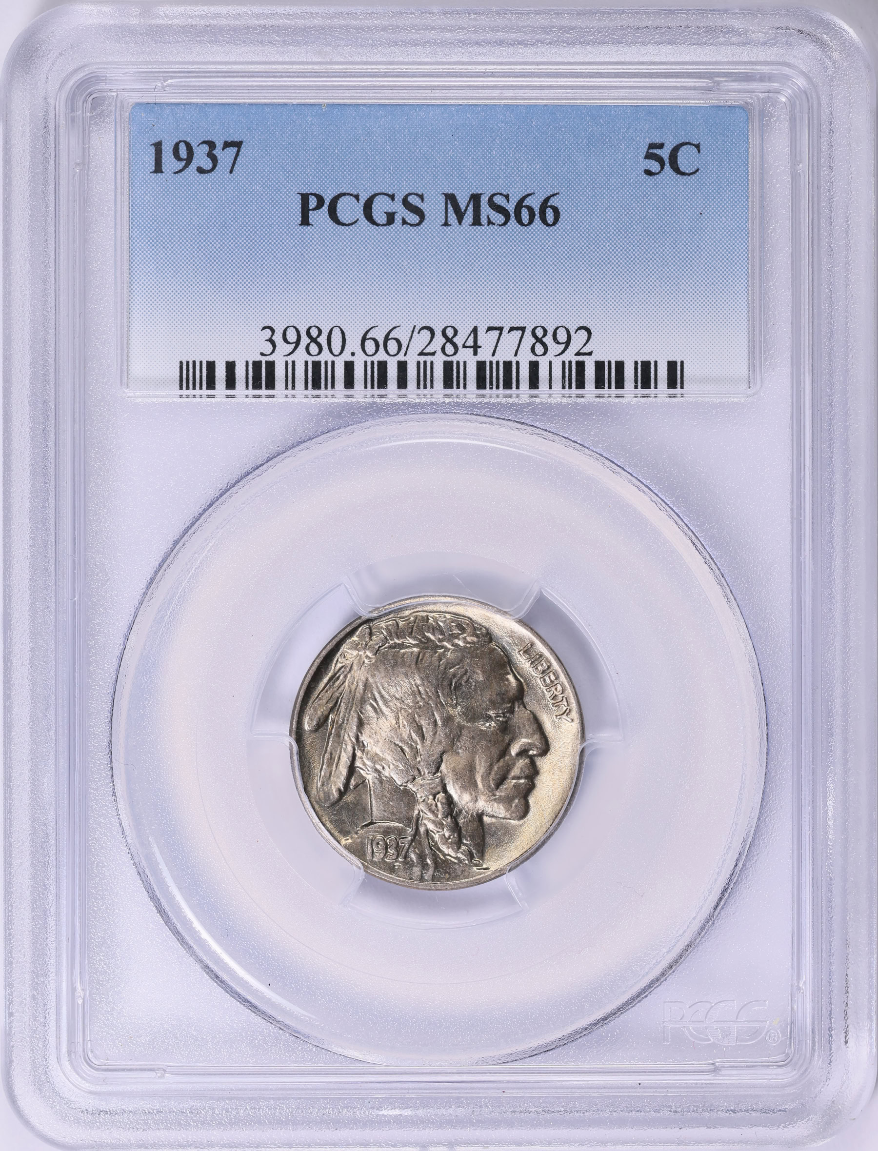 1937 Buffalo Nickel PCGS MS-66 (Item 1784405) | GreatCollections Coin Auctions