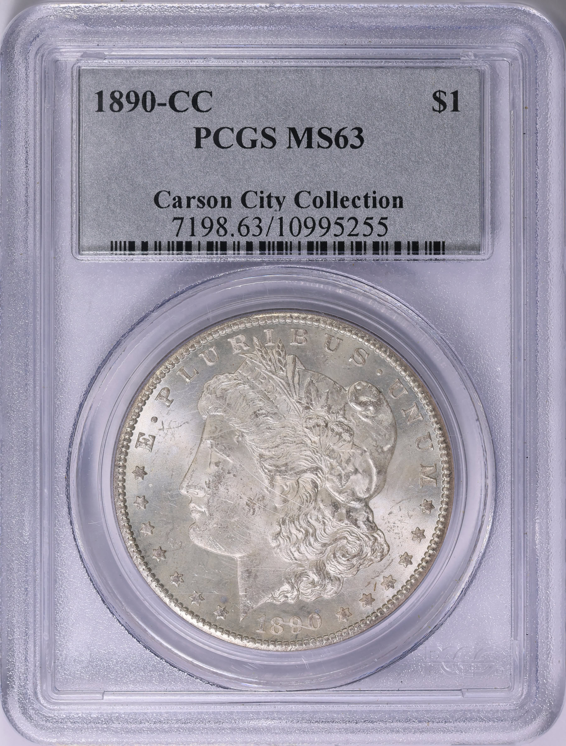 1890-CC Morgan Silver Dollar PCGS MS-63 (Carson City Collection) (Item 1784433 ...