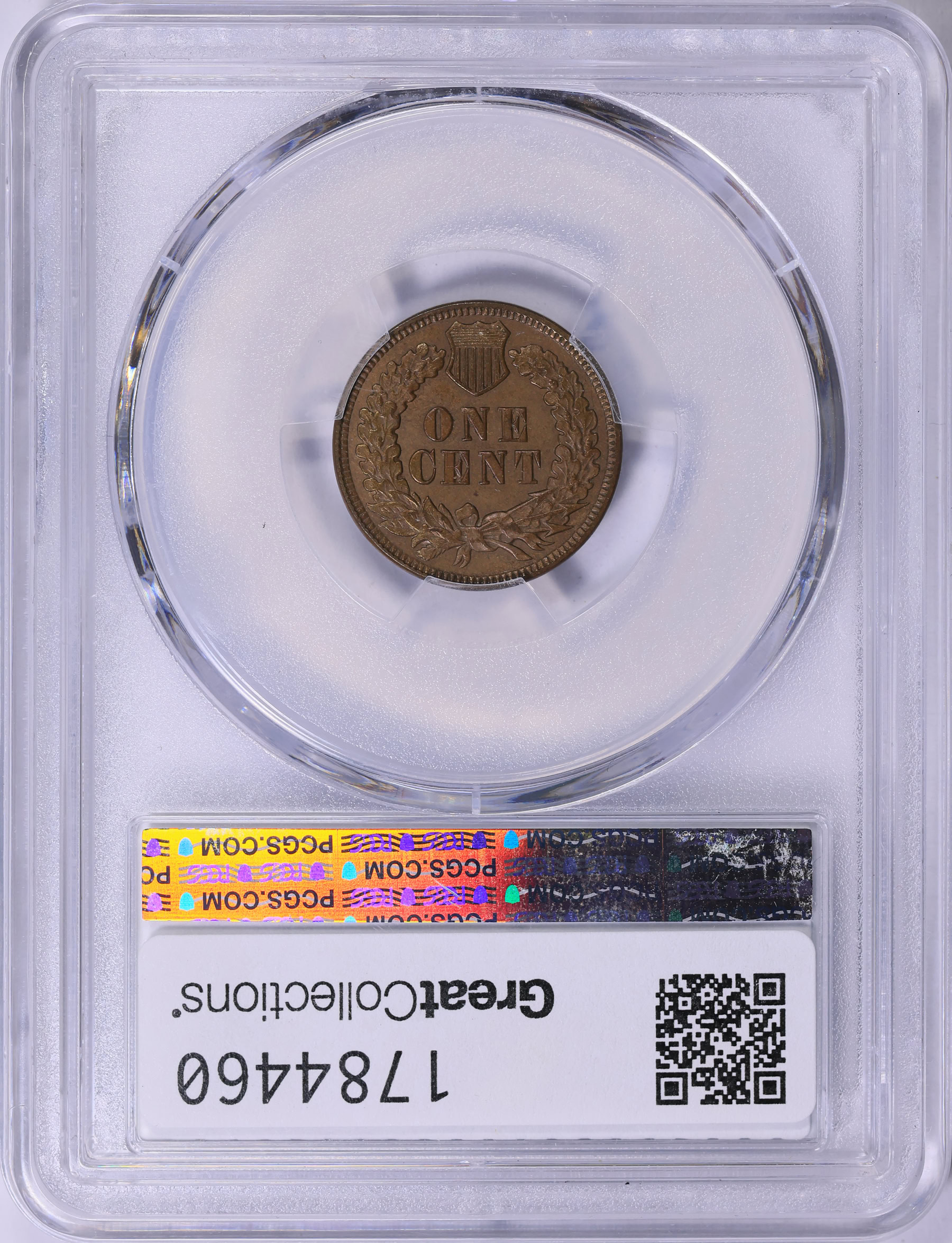 1870 Indian Cent Repunched Date FS-301 PCGS MS-64 BN (CAC Green) (Eagle Eye Seal) (Item 1784460 ...