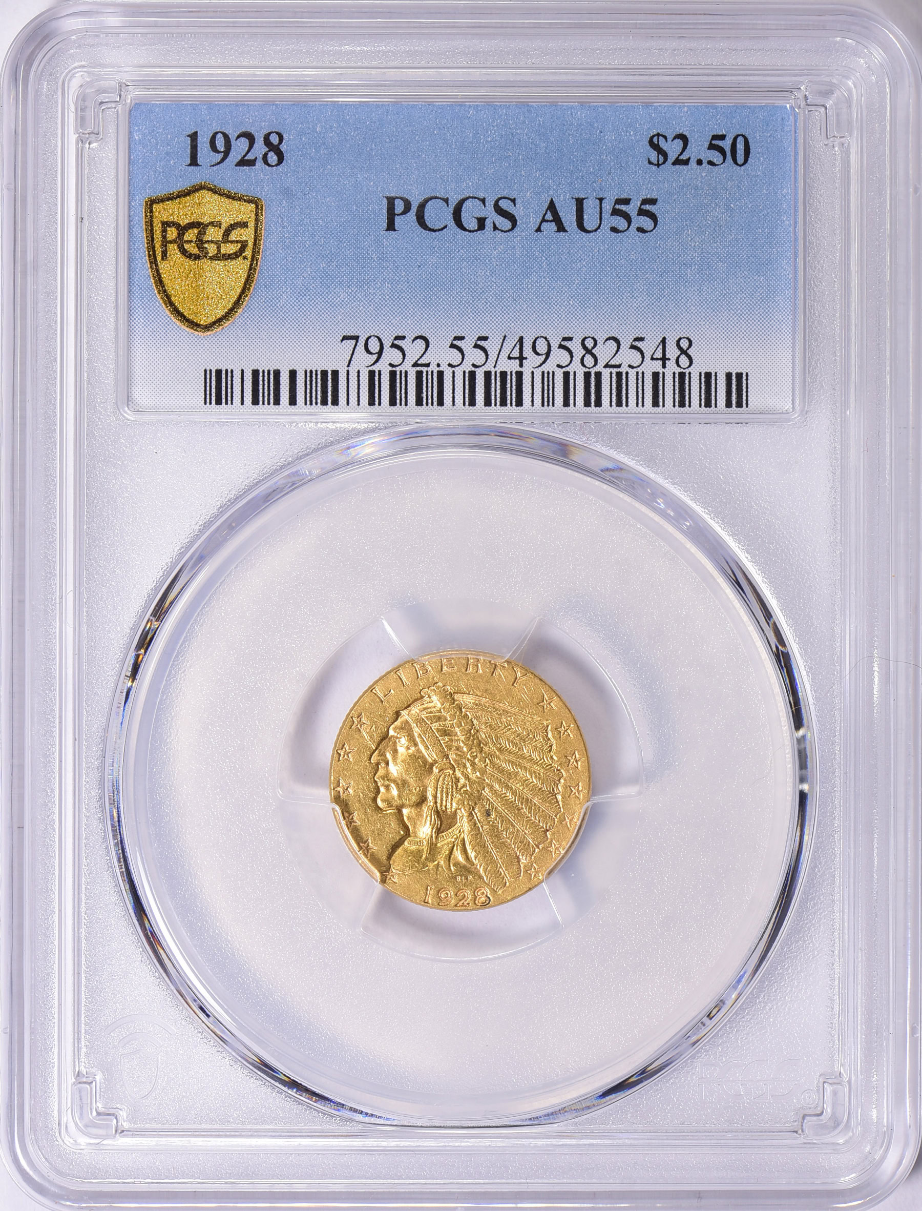 1928 Indian Gold Quarter Eagle PCGS AU-55 (Item 1784685 ...