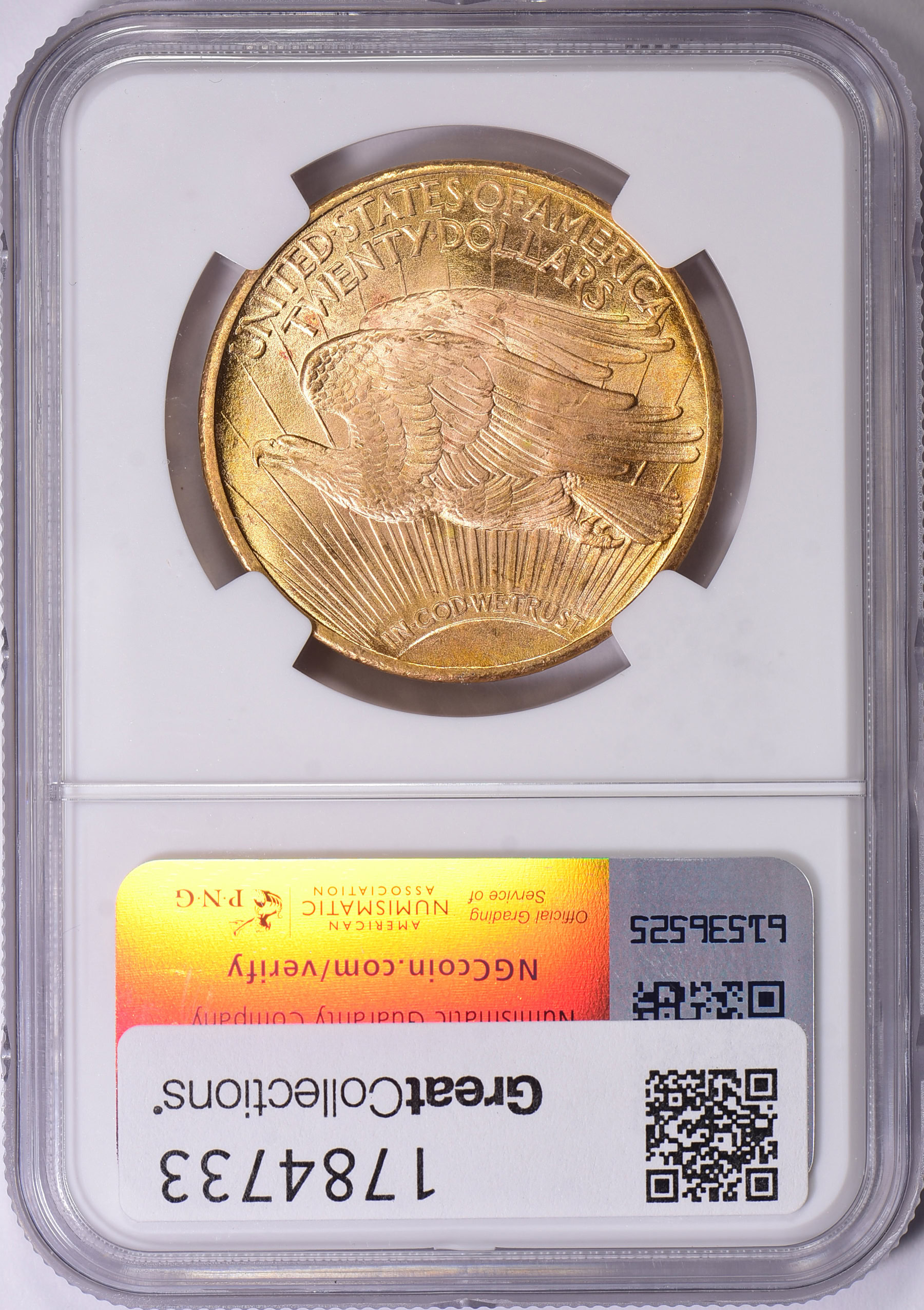 1925 Saint-Gaudens Gold Double Eagle Doubled Die Reverse FS-801 NGC MS-67 (Item 1784733 ...