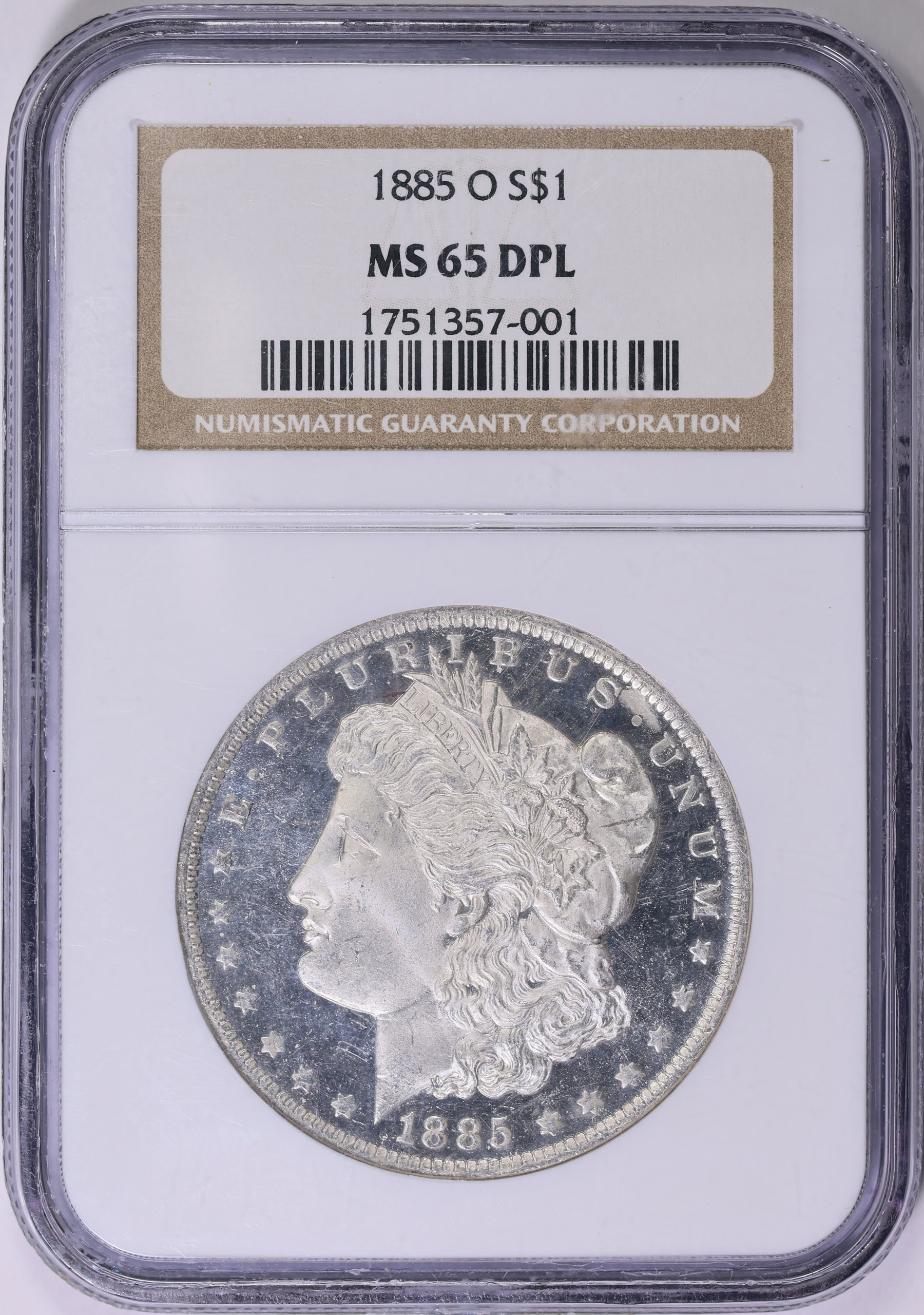 1885-O Morgan Silver Dollar NGC MS-65 DMPL (Item 1784963) | GreatCollections Coin Auctions