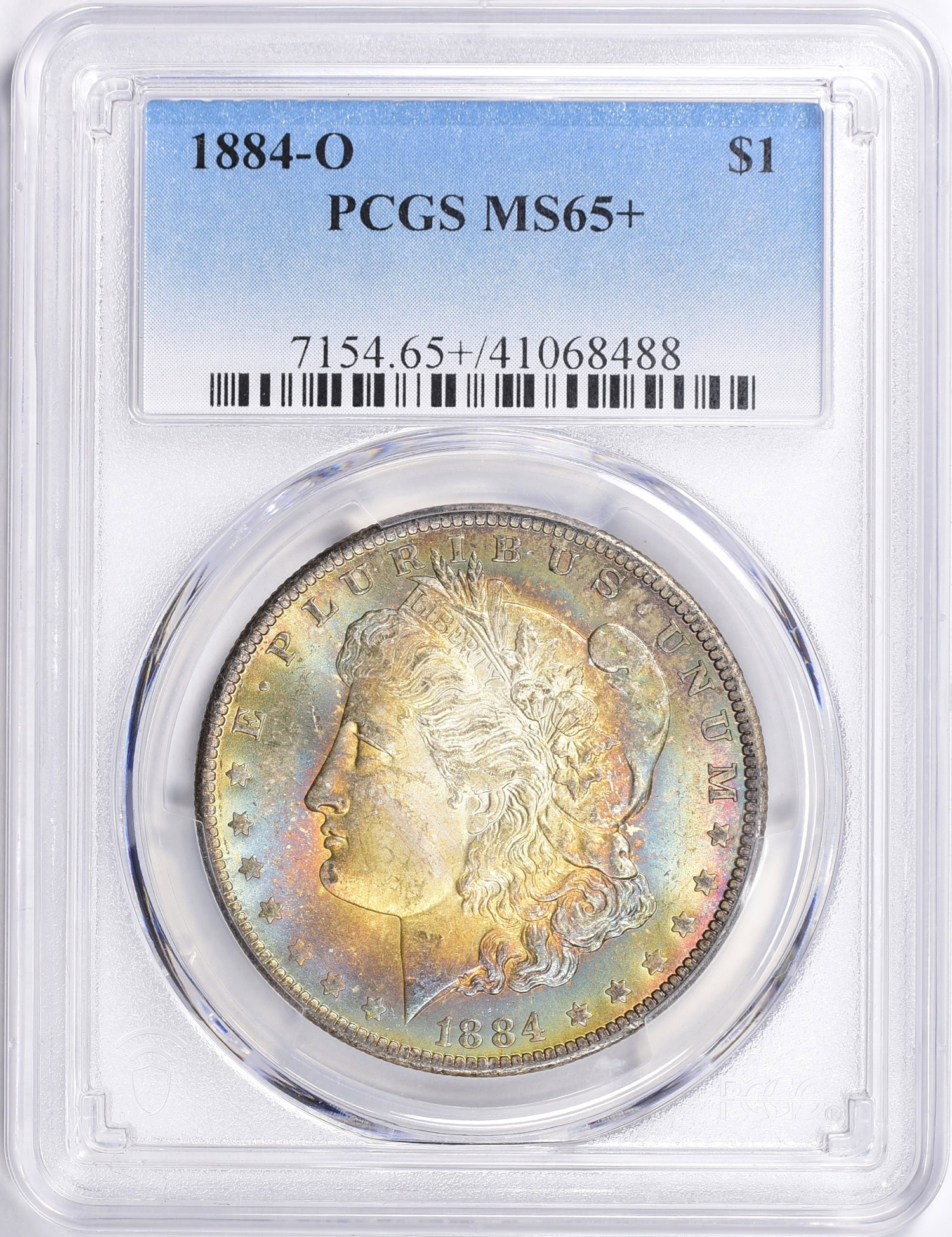 1884-O Morgan Silver Dollar PCGS MS-65+ (Toned) (Item 1785058) | GreatCollections Coin Auctions
