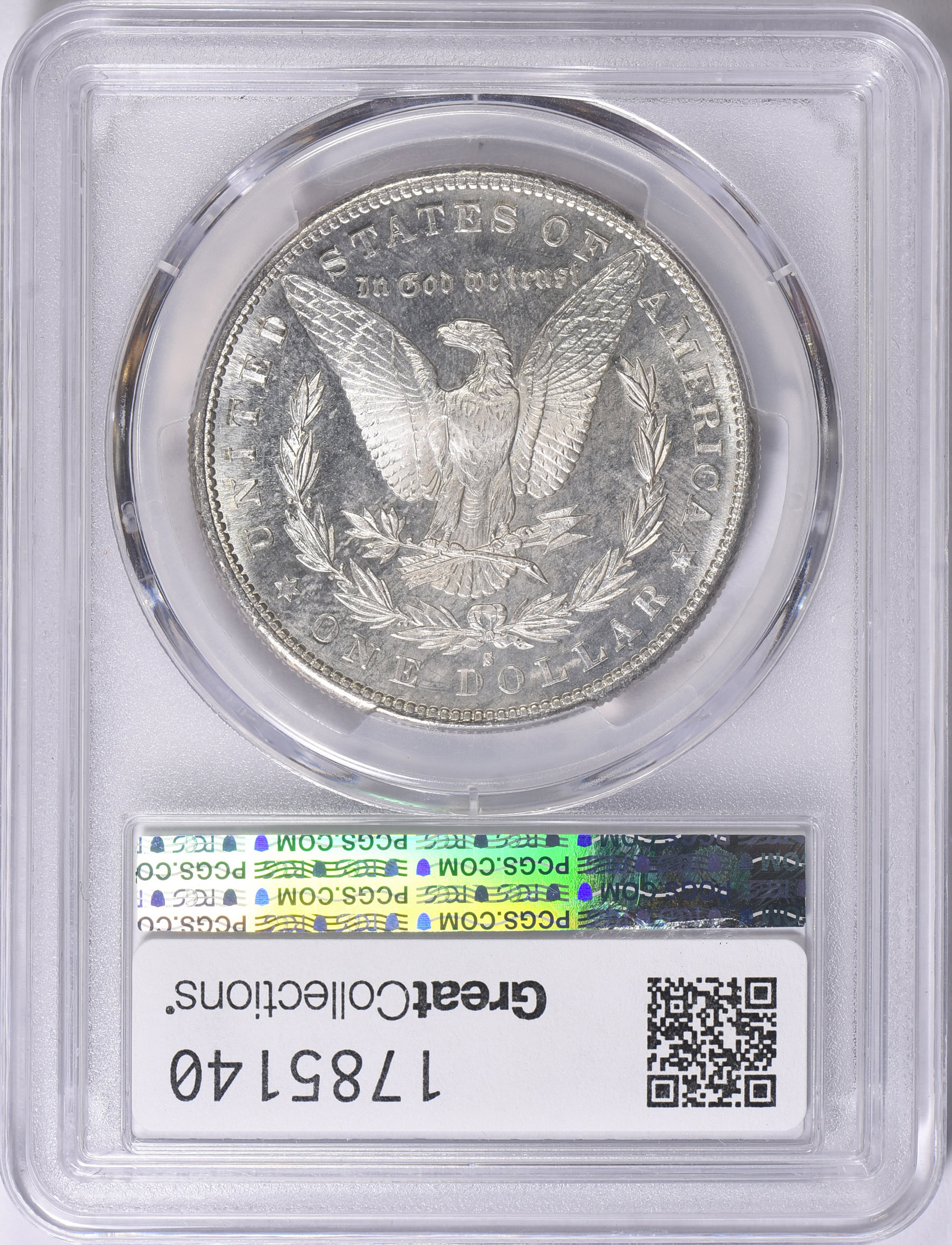 1881-S Morgan Silver Dollar PCGS MS-67+ PL (Item 1785140) | GreatCollections Coin Auctions