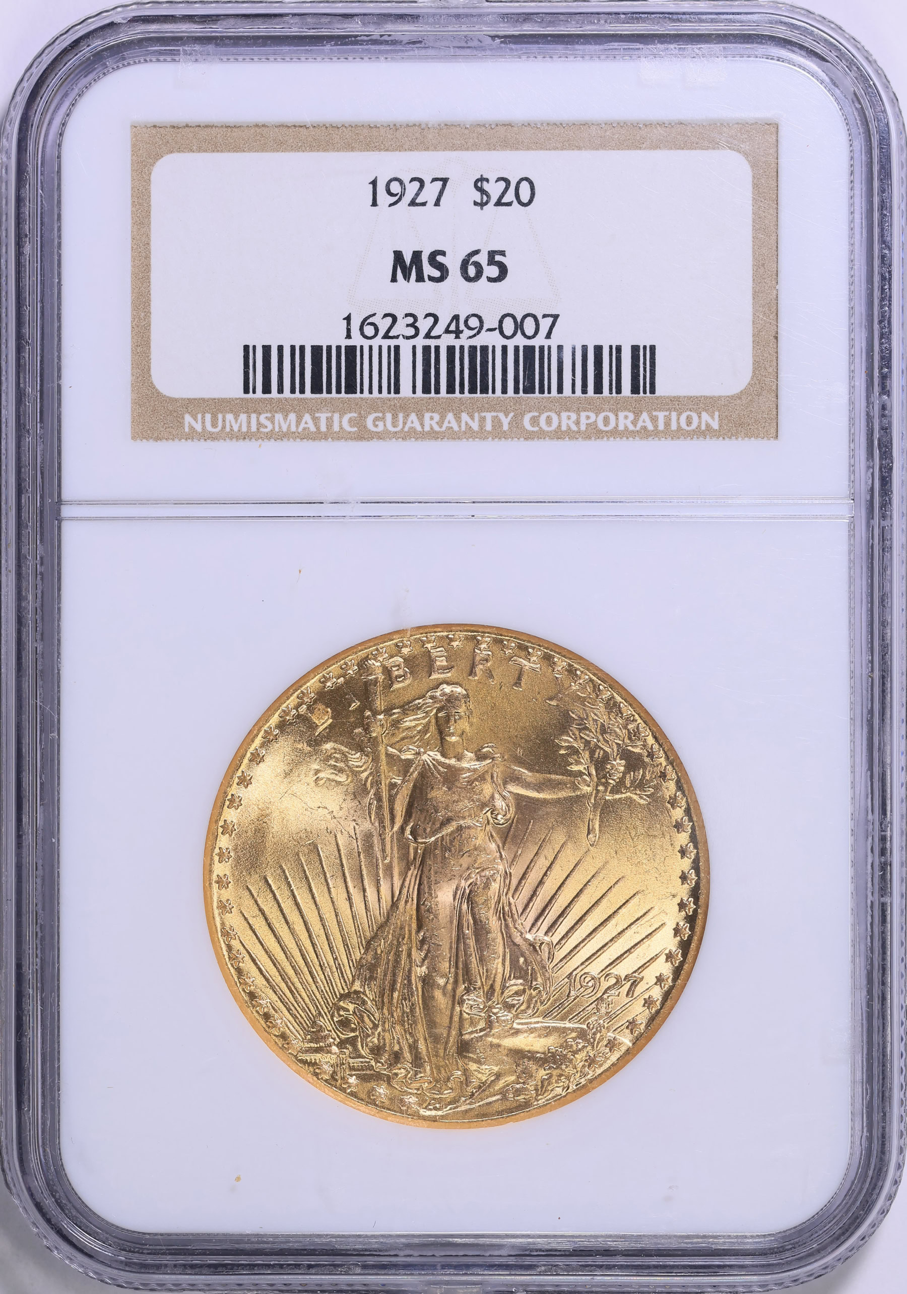 1927 Saint-Gaudens Gold Double Eagle NGC MS-65 (Item 1785161) | GreatCollections Coin Auctions