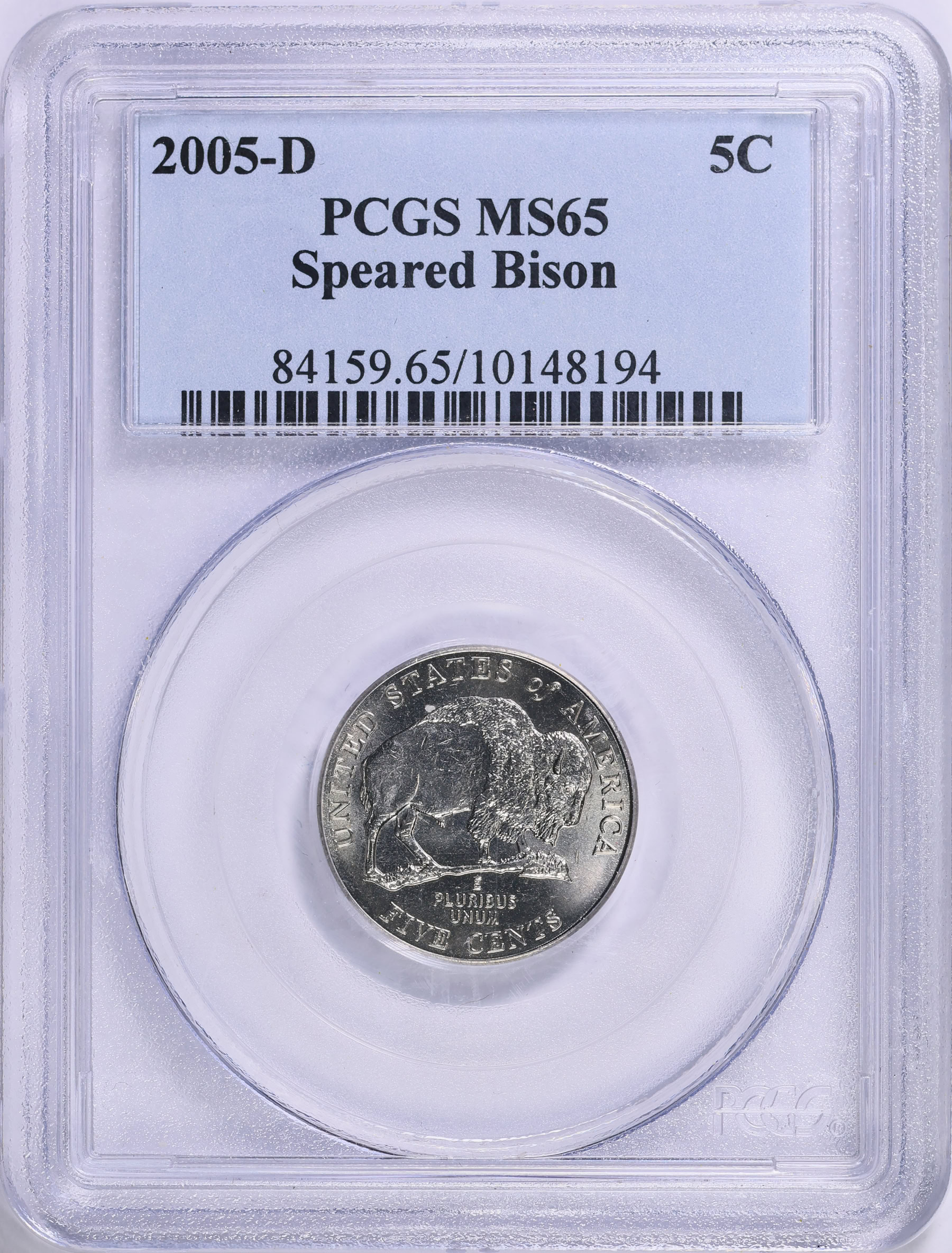 2005-D Jefferson Nickel Speared Bison PCGS MS-65 (Item 1785289 ...