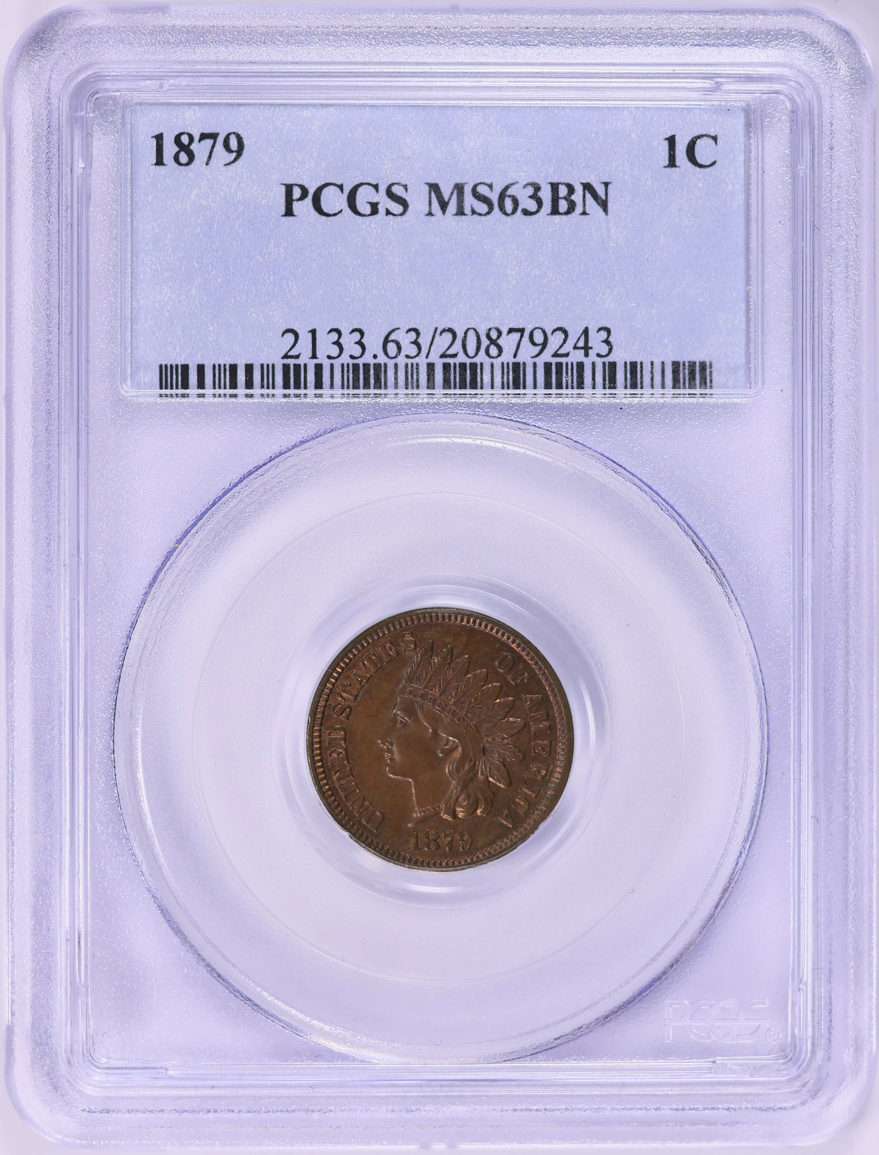 1879 Indian Cent PCGS MS-63 BN (Item 1785843) | GreatCollections Coin ...
